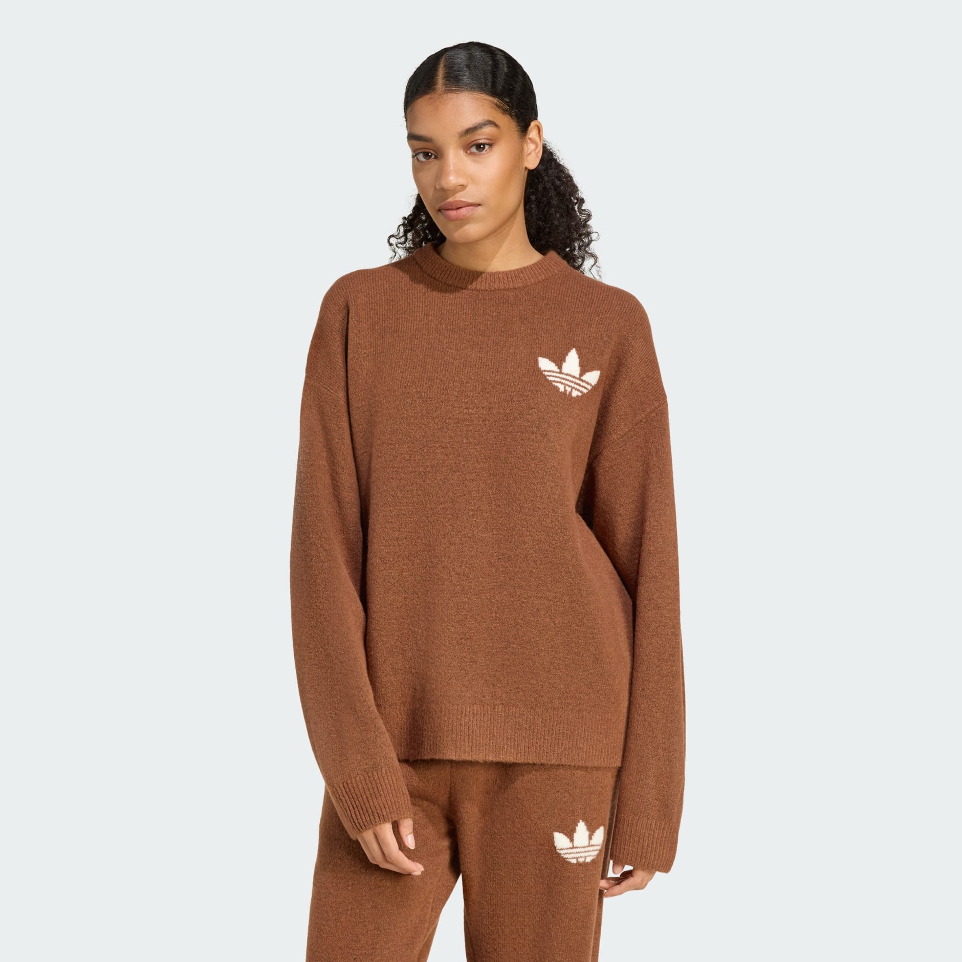 adidas adidas Originals Athletic Dept Knitted Sweater - Brown | adidas UAE