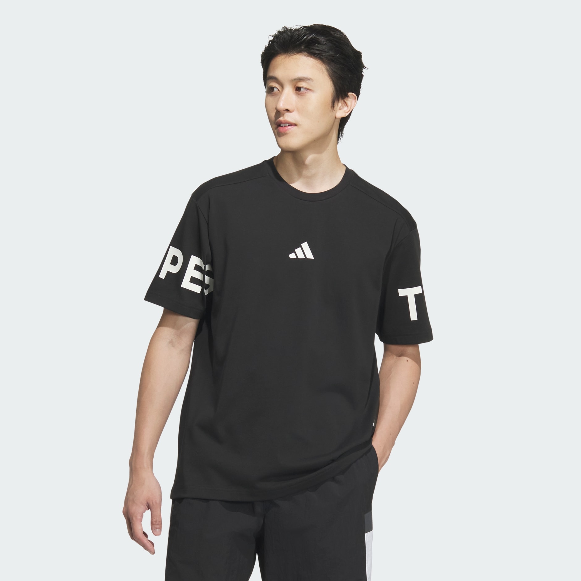 Wording Pack Loose Fit Heavy Single Jersey Short Sleeve Tee - Black ...