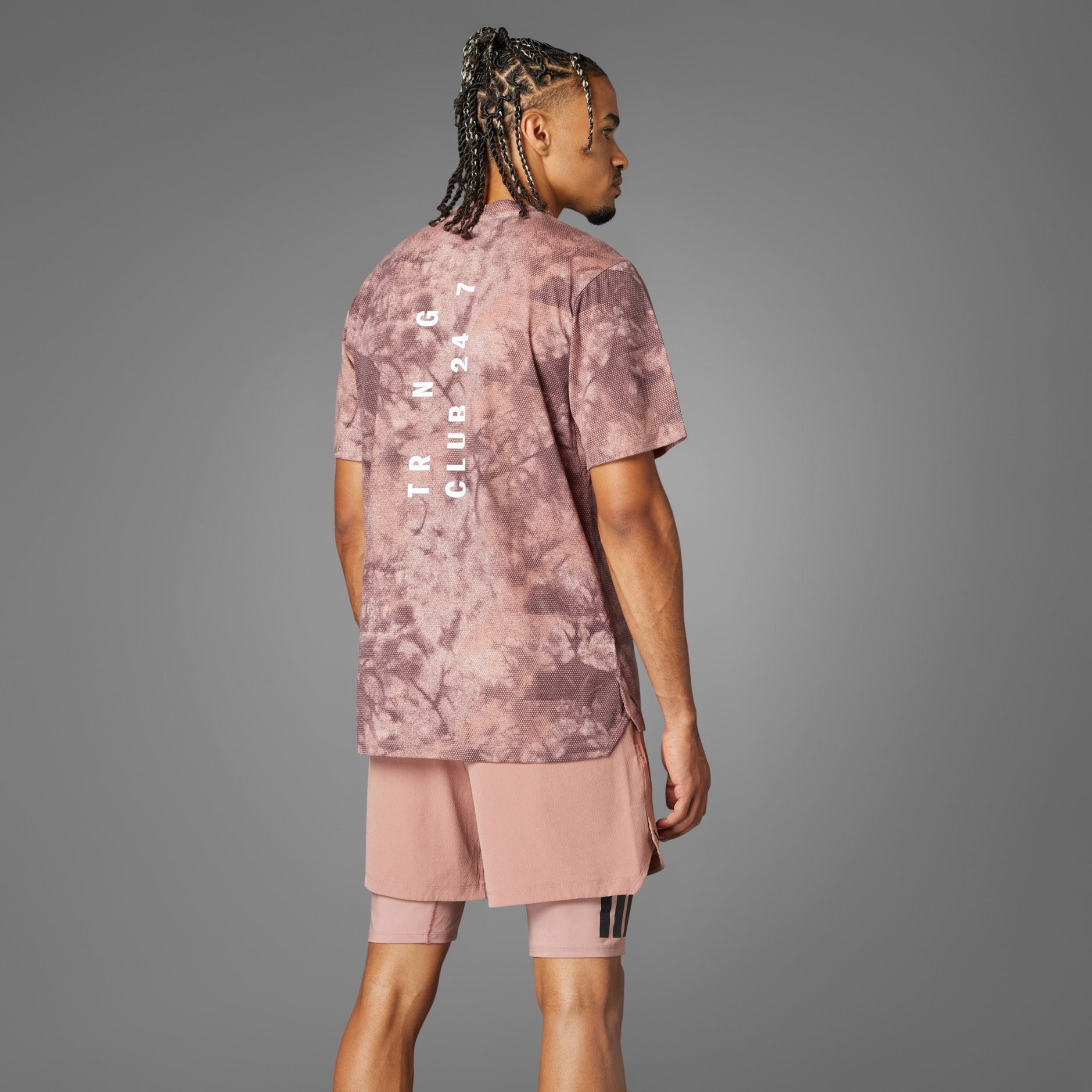 Clothing - PrimeLift Graphic Tee - Pink | adidas Oman