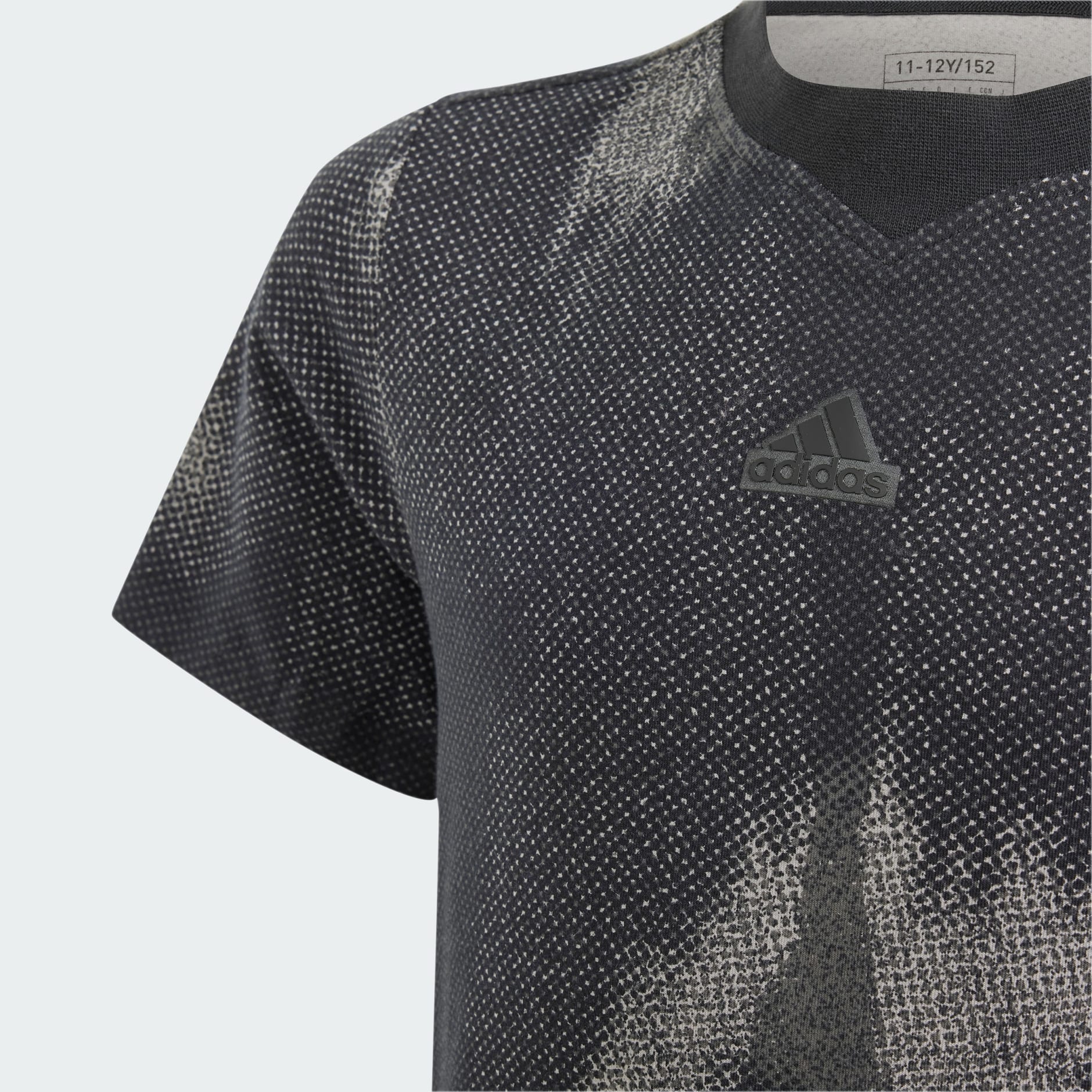 Kids Clothing - Future Icons Allover Print Tee Kids - Black | adidas Qatar