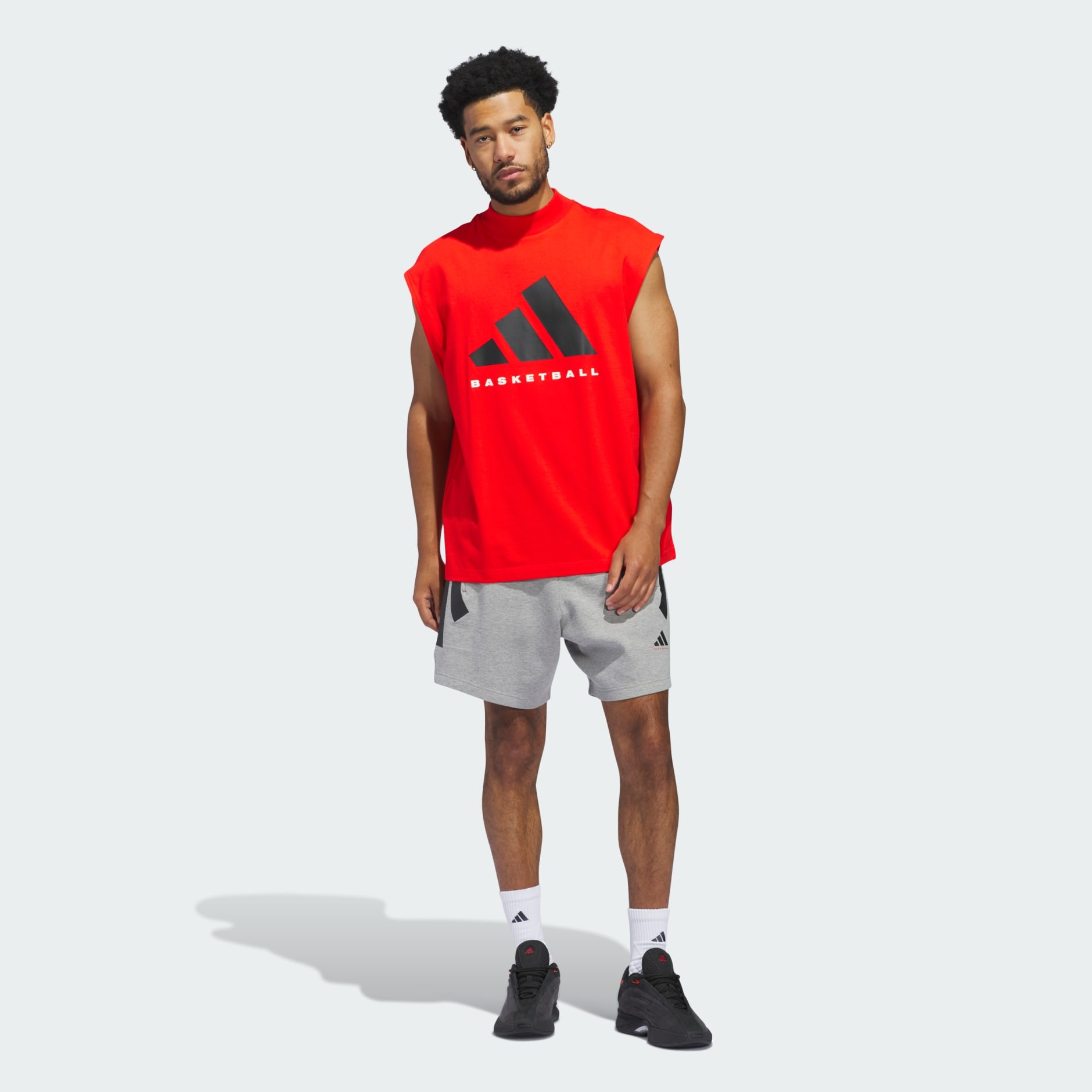 adidas adidas Basketball Sleeveless Tee (Gender Neutral) - Red | adidas UAE