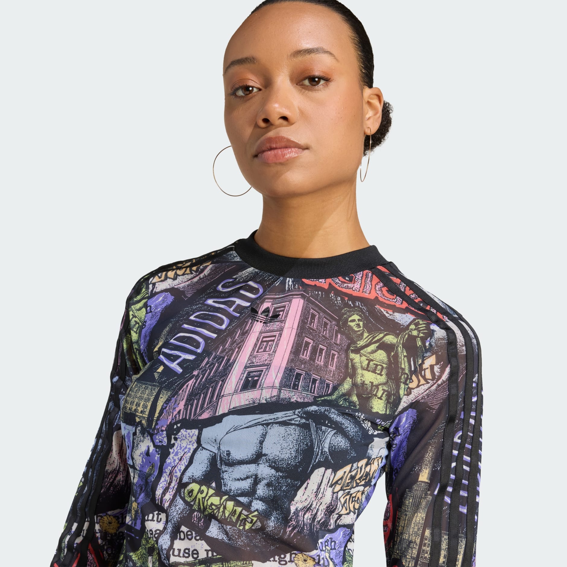 adidas Originals - adidas x Jeremy Scott AOP Power Mesh Tee - Multicolour | adidas South Africa