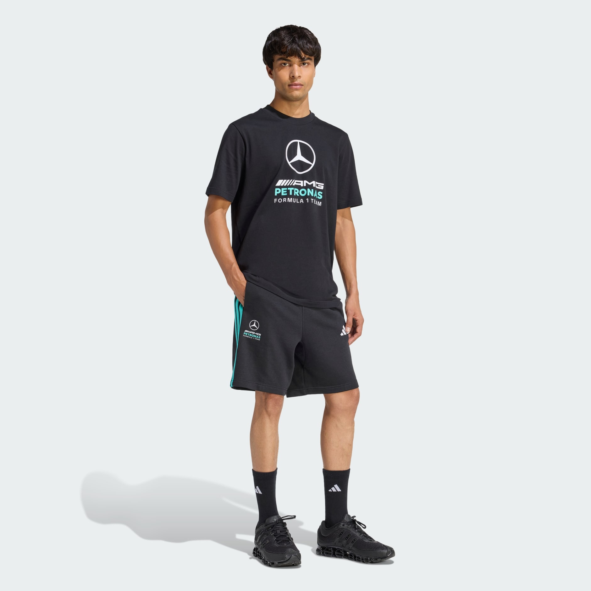 Clothing - MERCEDES - AMG PETRONAS FORMULA 1 TEAM DNA SHORT - Black ...