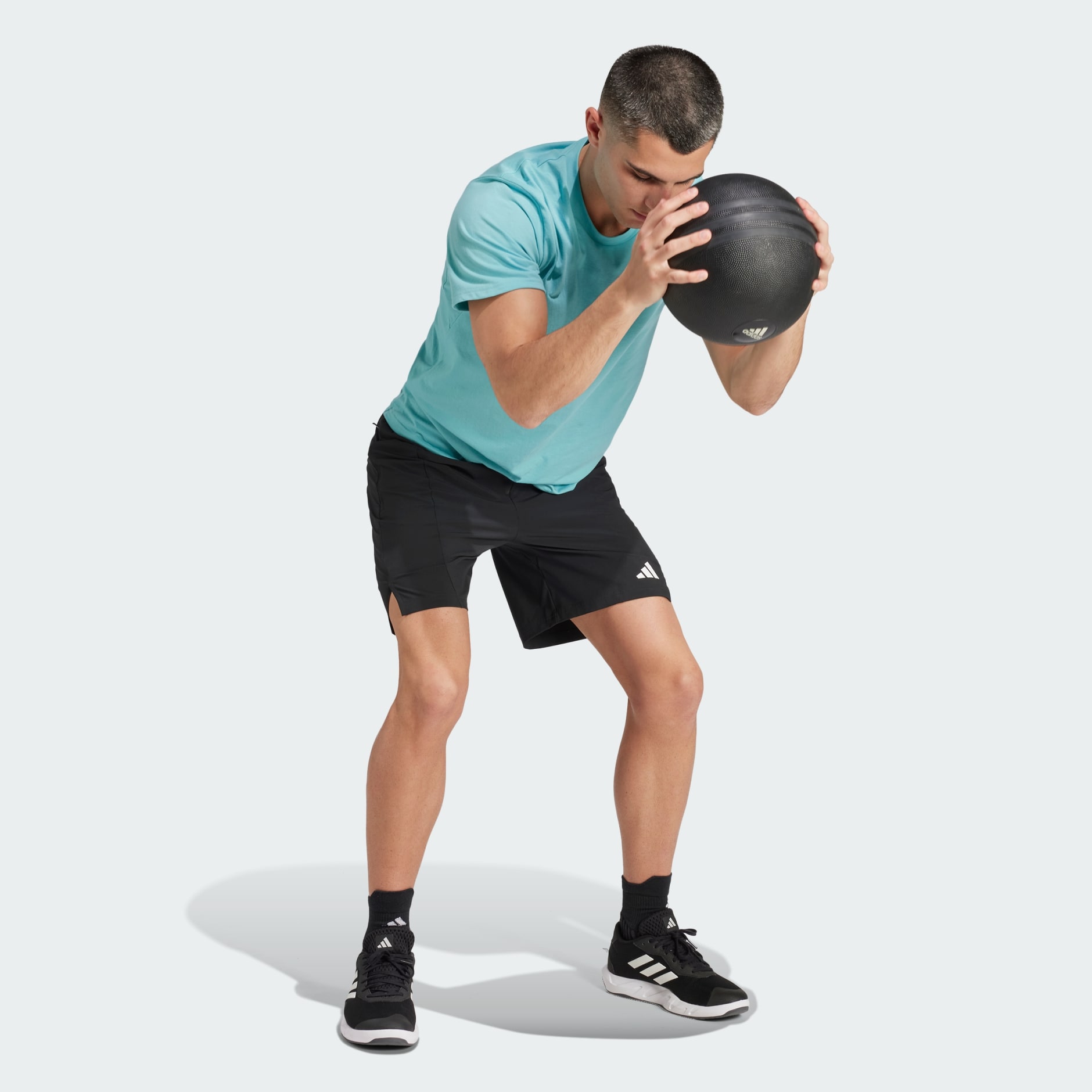 adidas Train Essentials Feelready Training Tee - Turquoise | adidas TZ