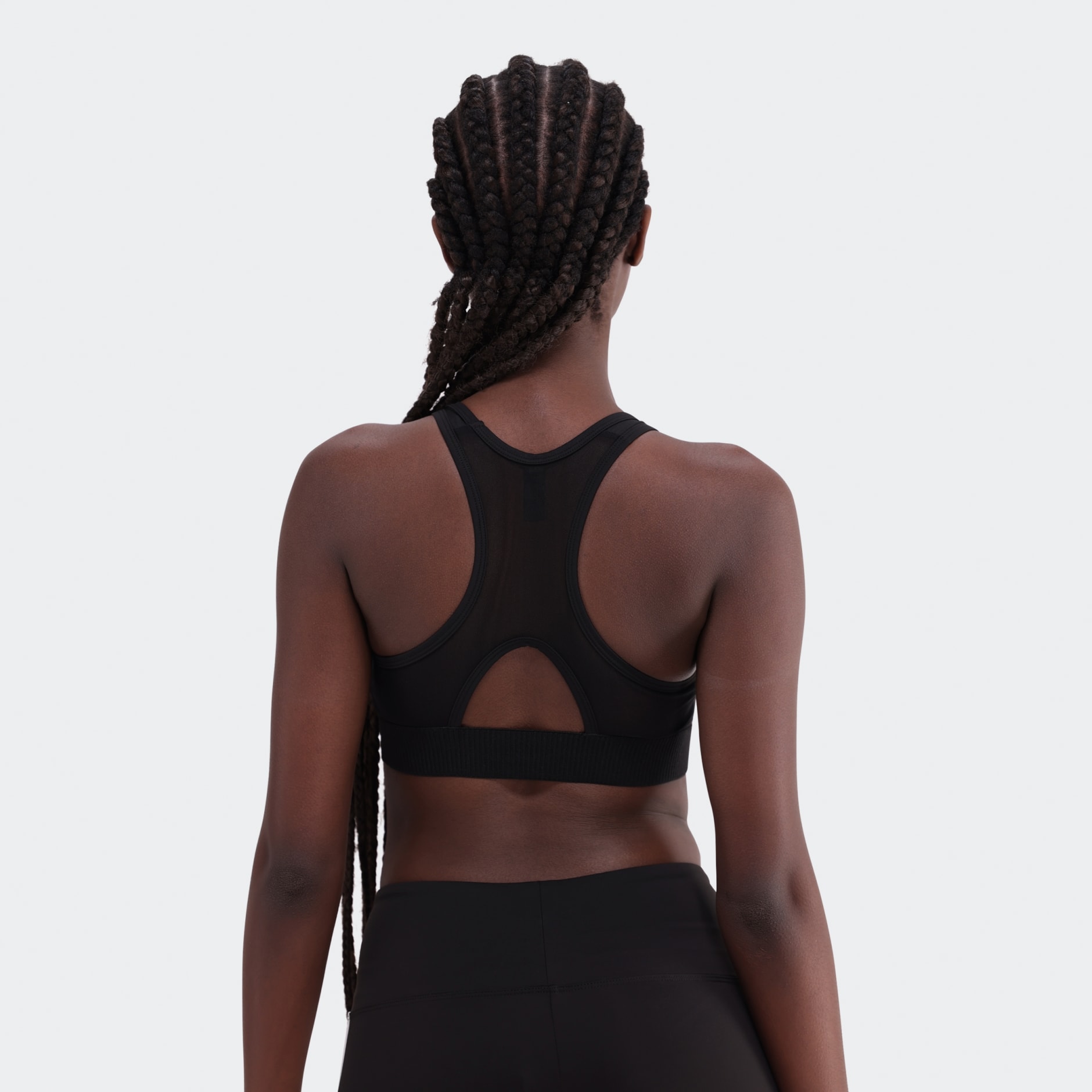 Clothing - Powerreact Training Medium-Support Bra - Black | adidas ...