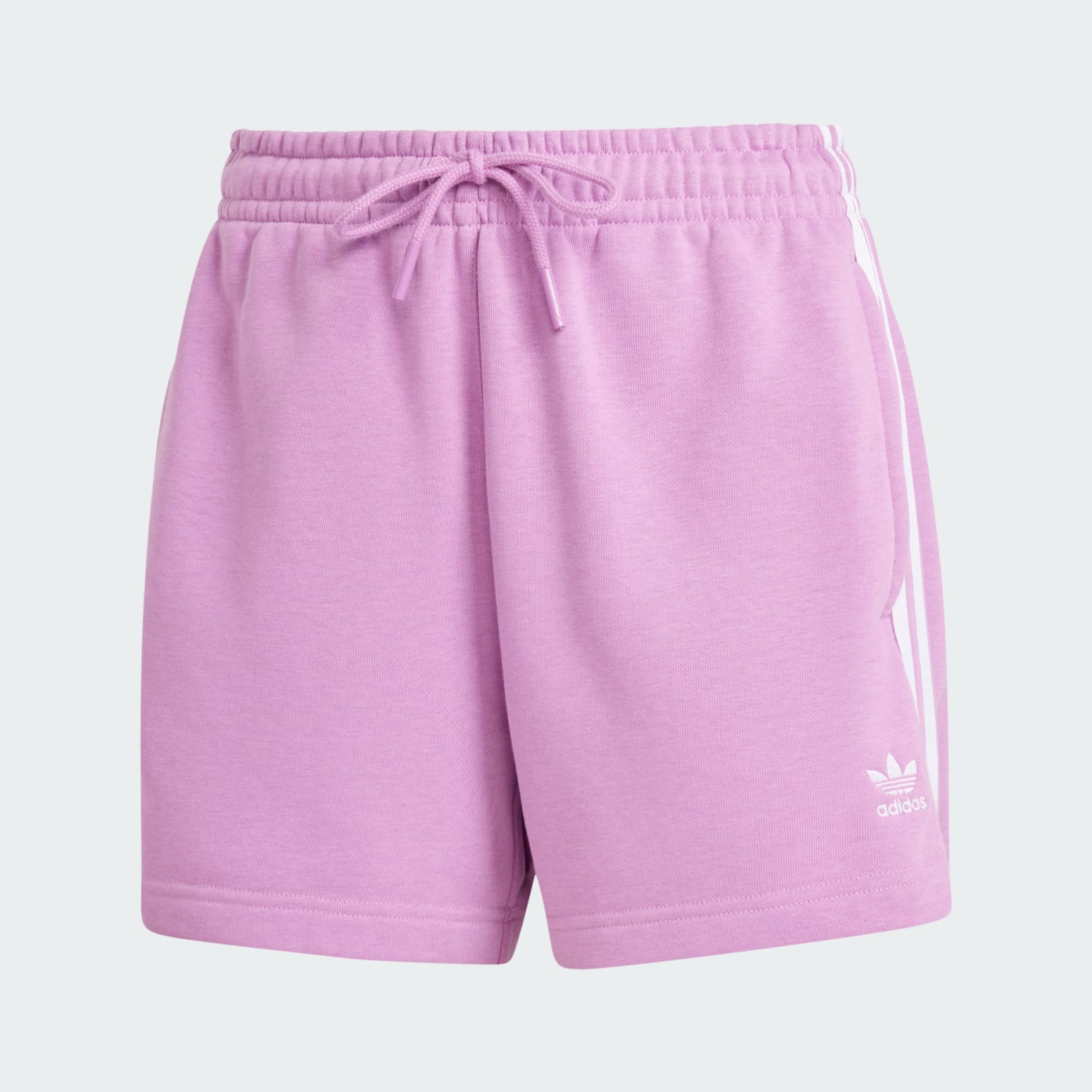 3-Stripes French Terry Shorts - Purple | adidas Hong Kong
