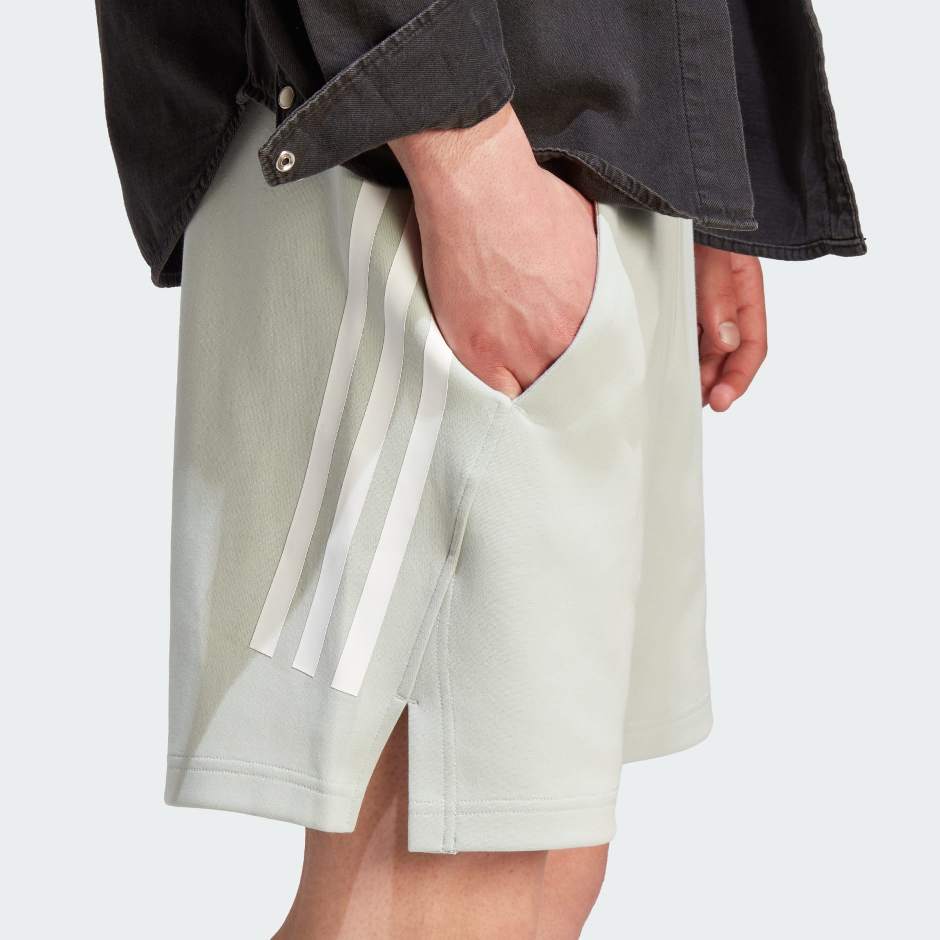 adidas Future Icons 3-Stripes Shorts - Grey | adidas TZ