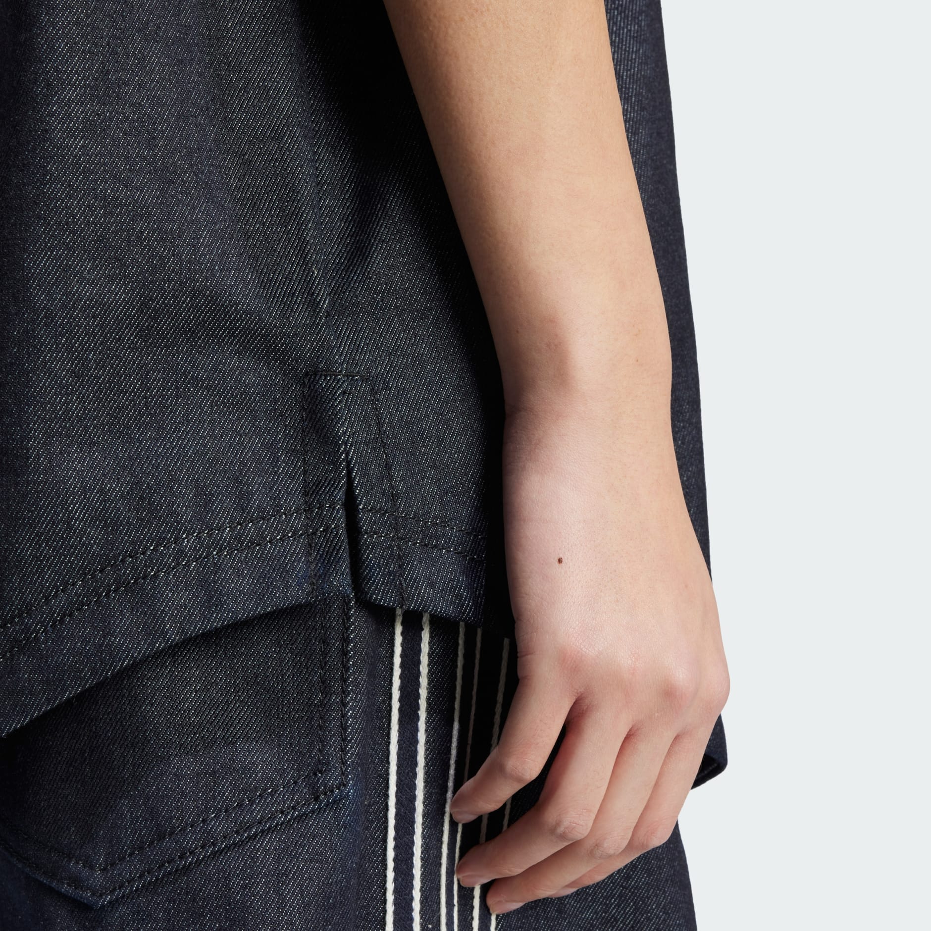 Denim Short Sleeve Shirt - Blue | adidas Hong Kong