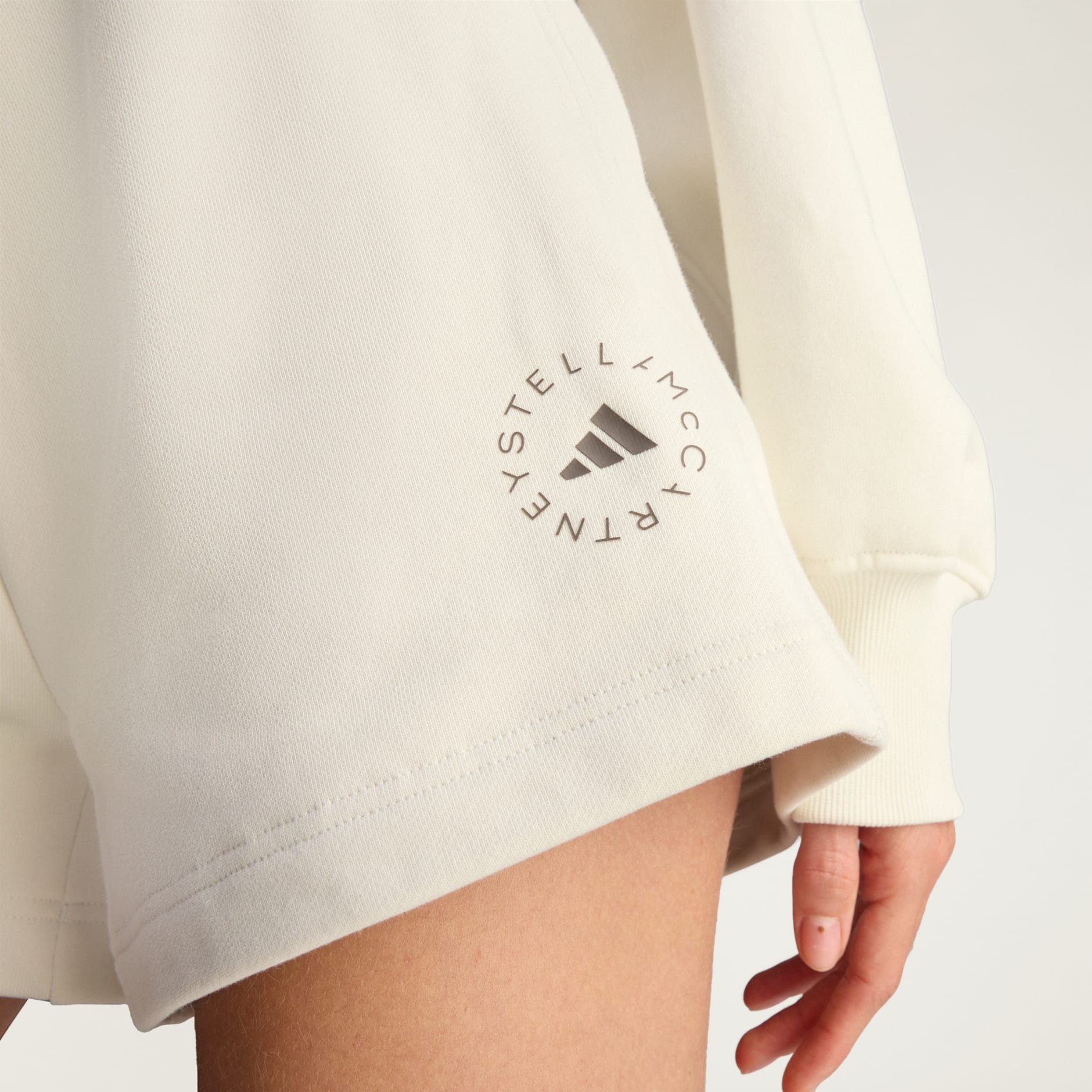 Clothing - adidas by Stella McCartney TrueCasuals Terry Short - Beige | adidas South Africa
