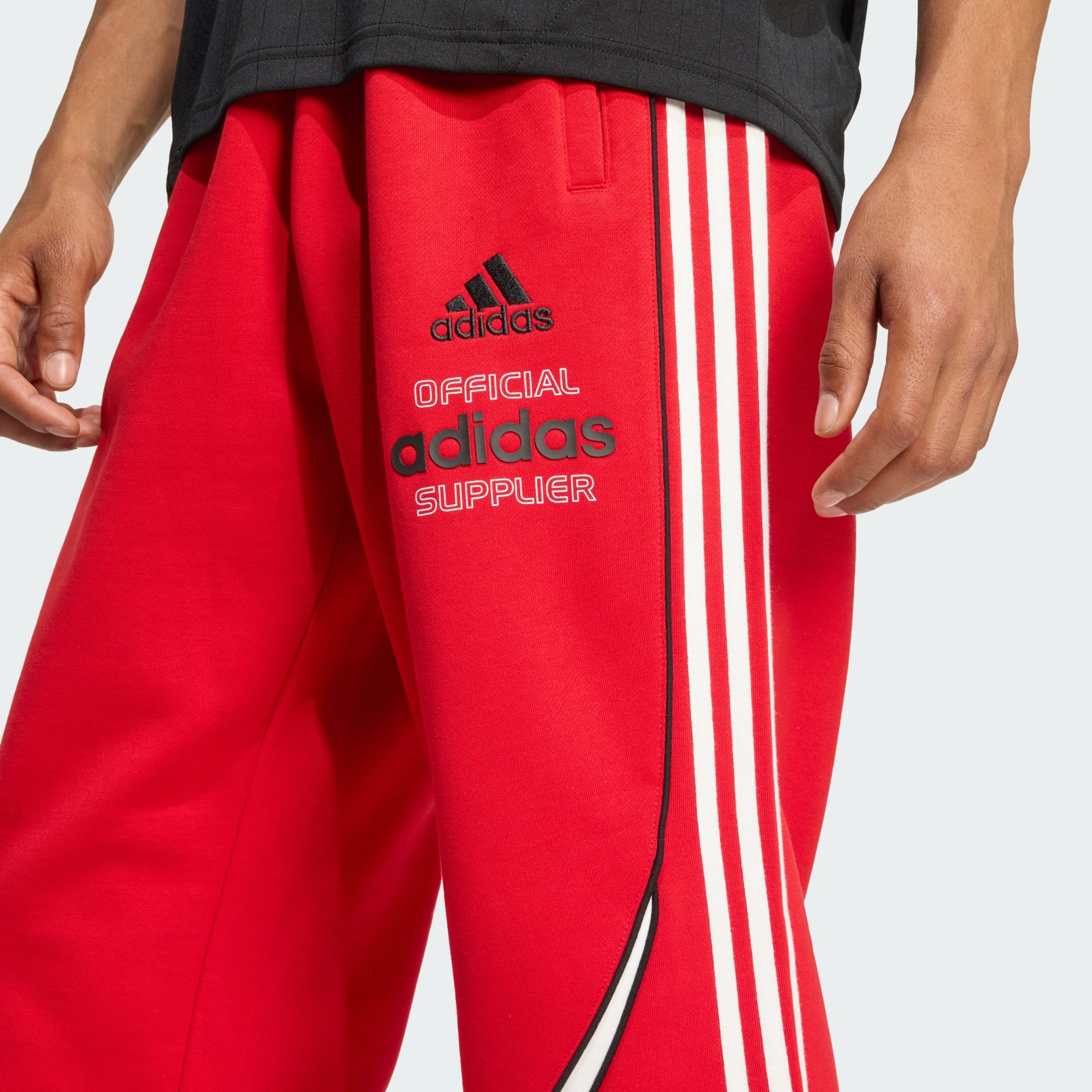 adidas TEAMGEIST GRAPHIC FLEECE PANT - Red | adidas UAE