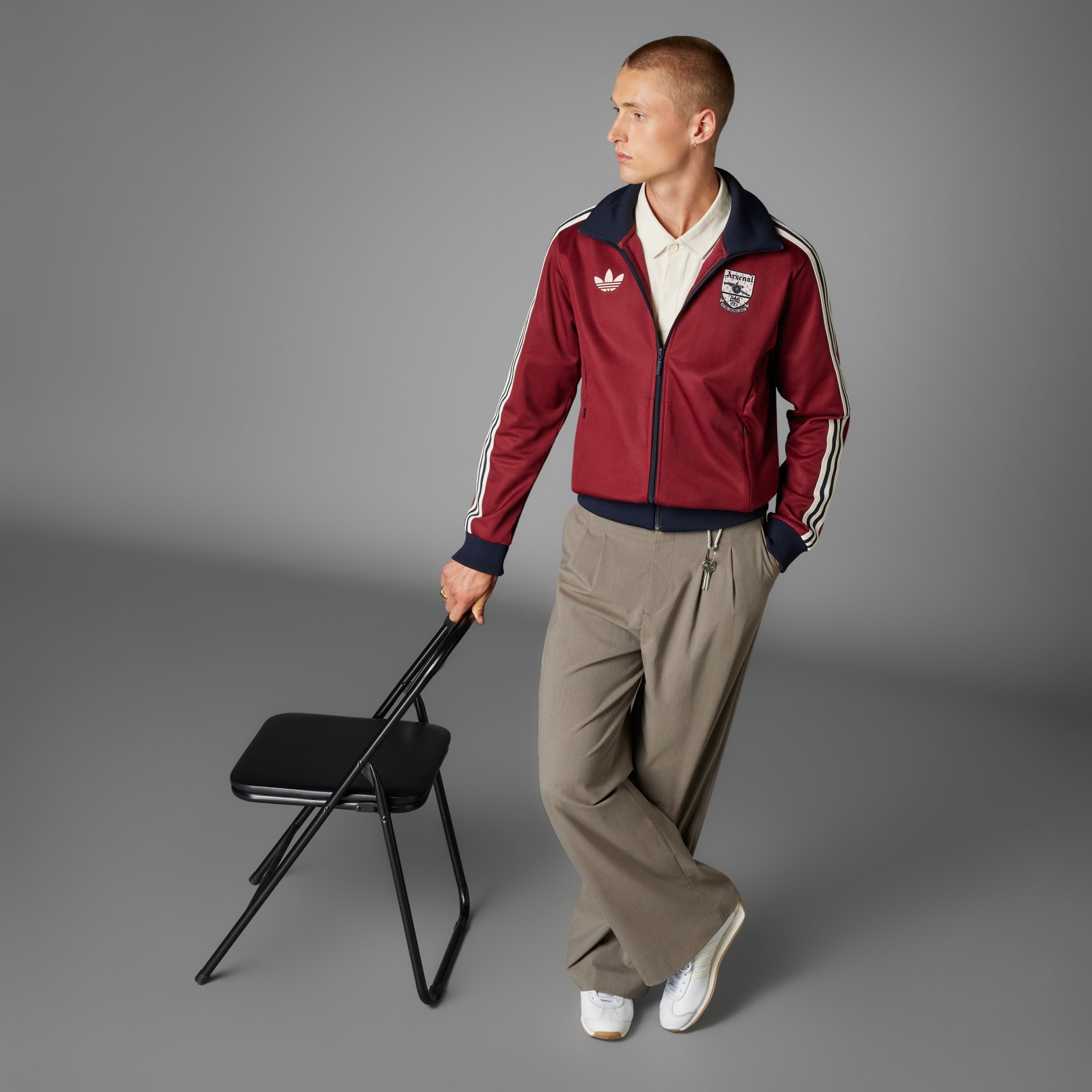 adidas ז'קט ריצה Arsenal Originals - בורדו | adidas IL