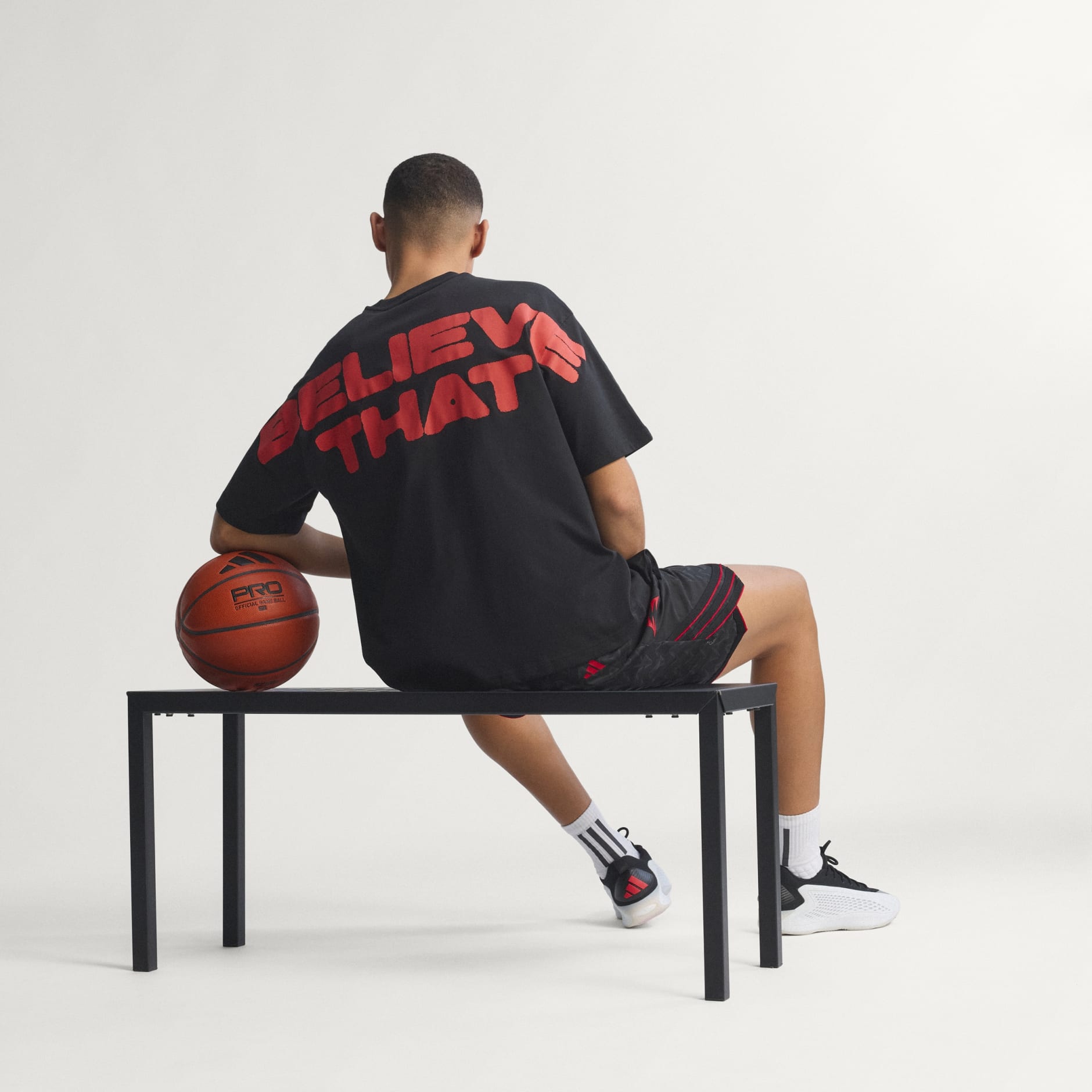 adidas ANTHONY EDWARDS BELIEVE THAT TEE - Black | adidas UAE