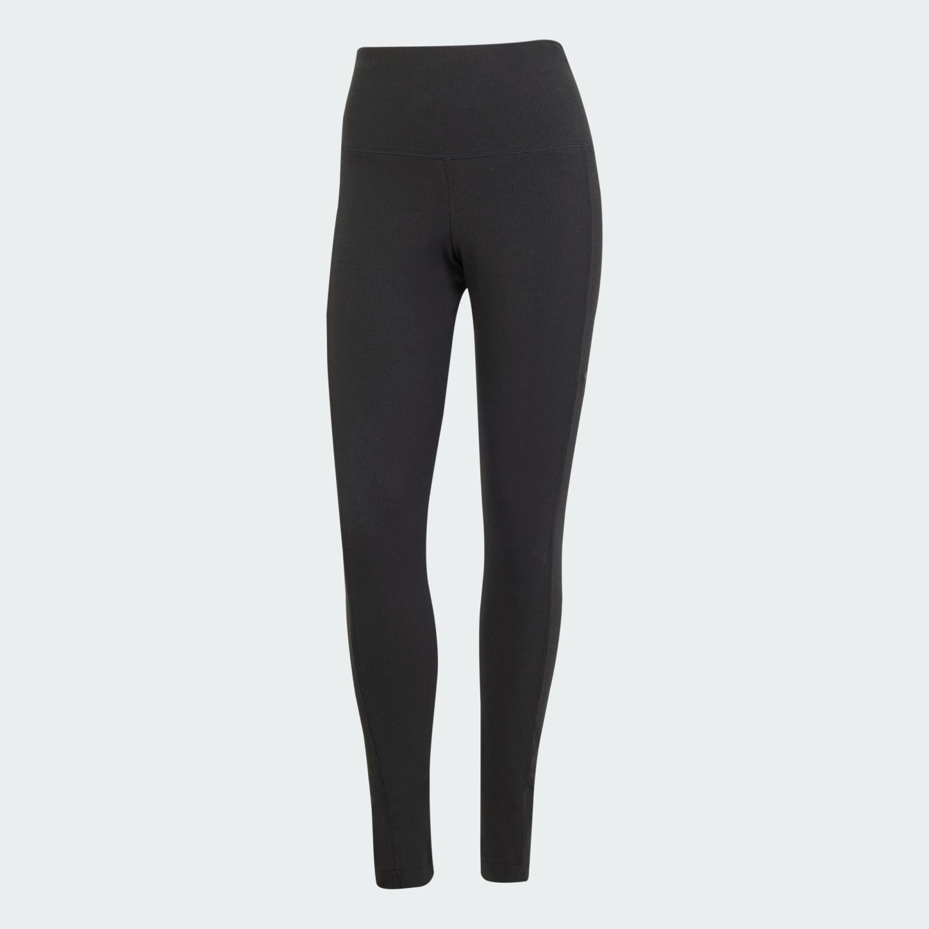 Clothing - ALL SZN Rib High-Waist 7/8 Leggings - Black | adidas Israel