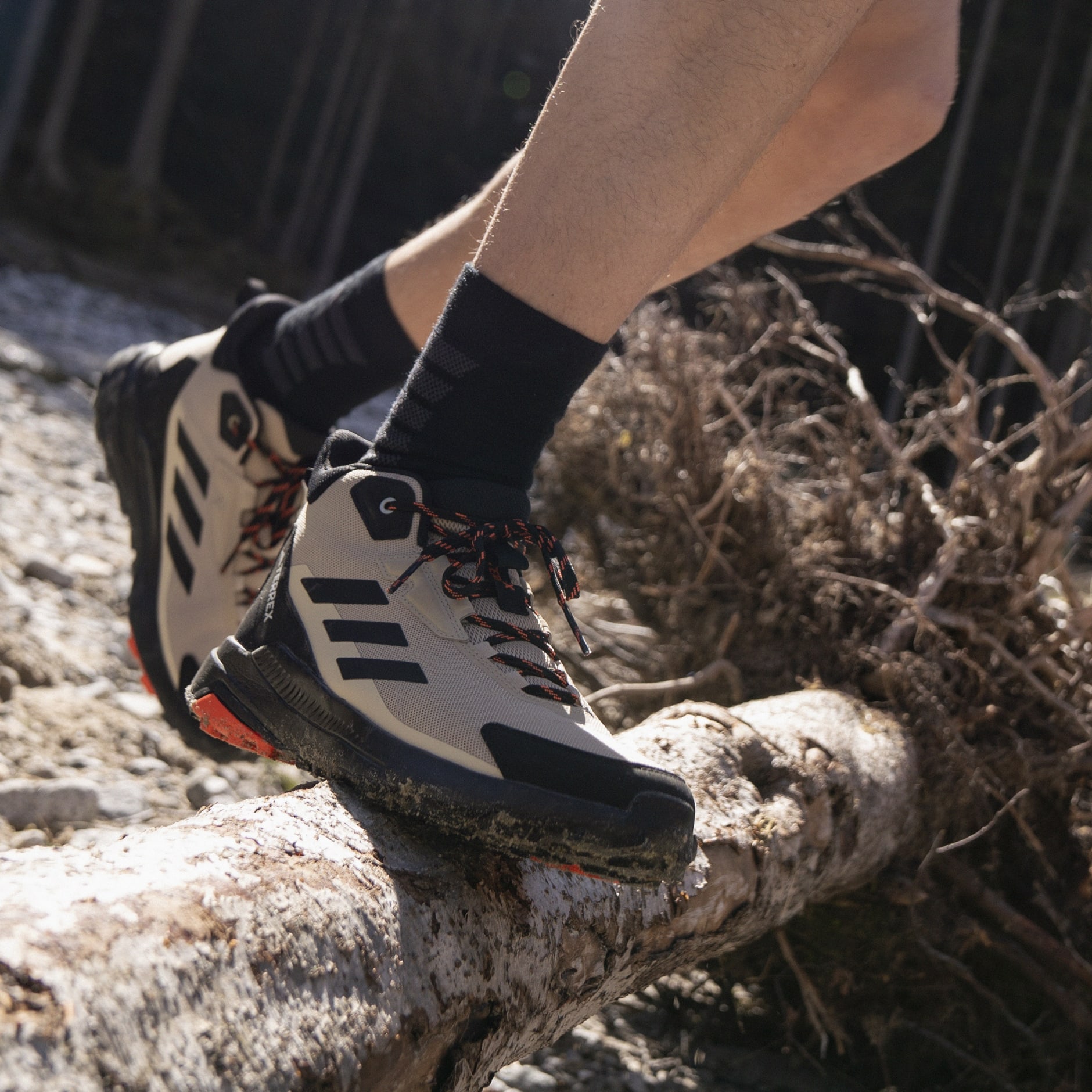 Shoes - Terrex Anylander Mid Hiking Shoes - Beige | adidas South Africa