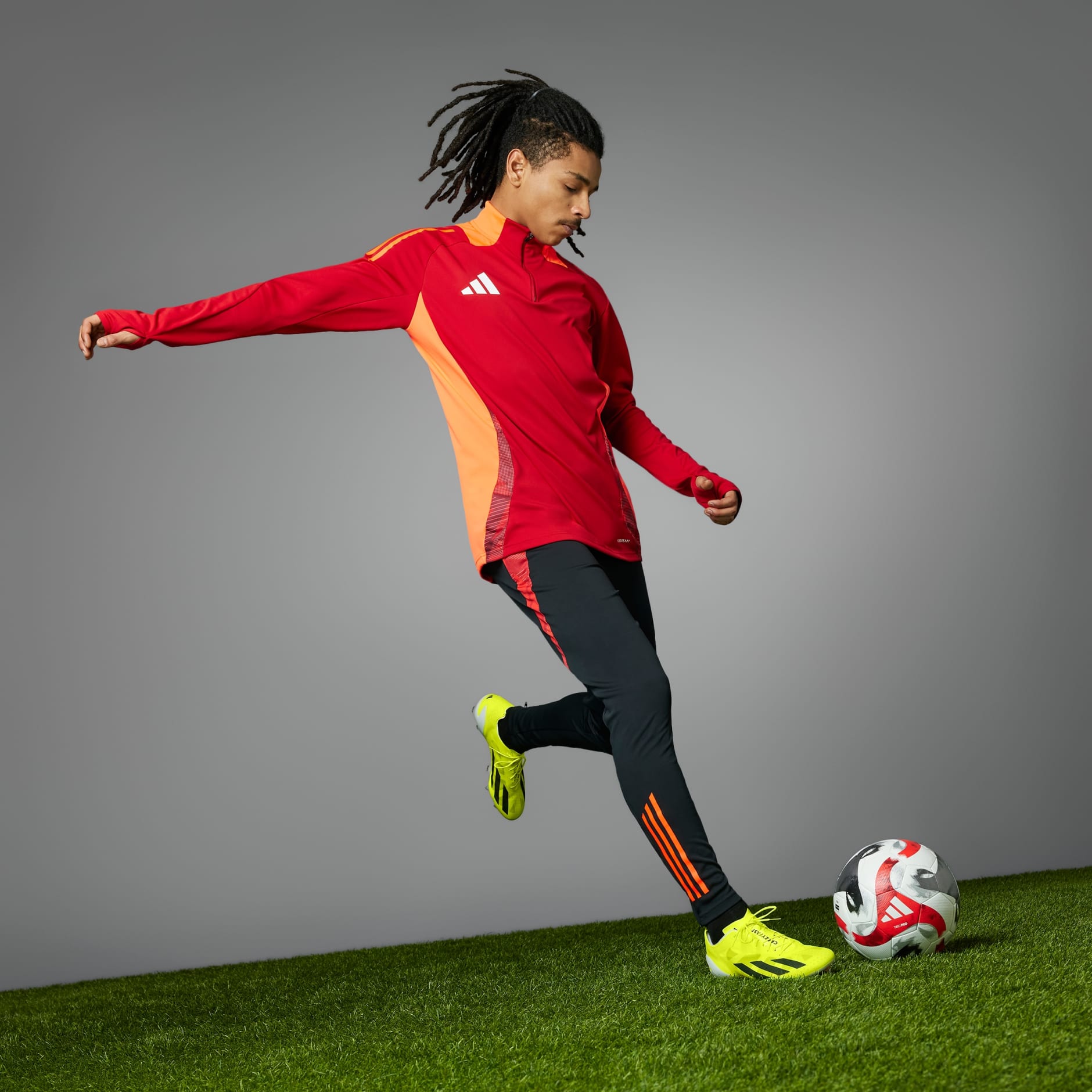 adidas נעלי כדורגל לקרקע קשיחה +X Crazyfast - צהוב | adidas IL