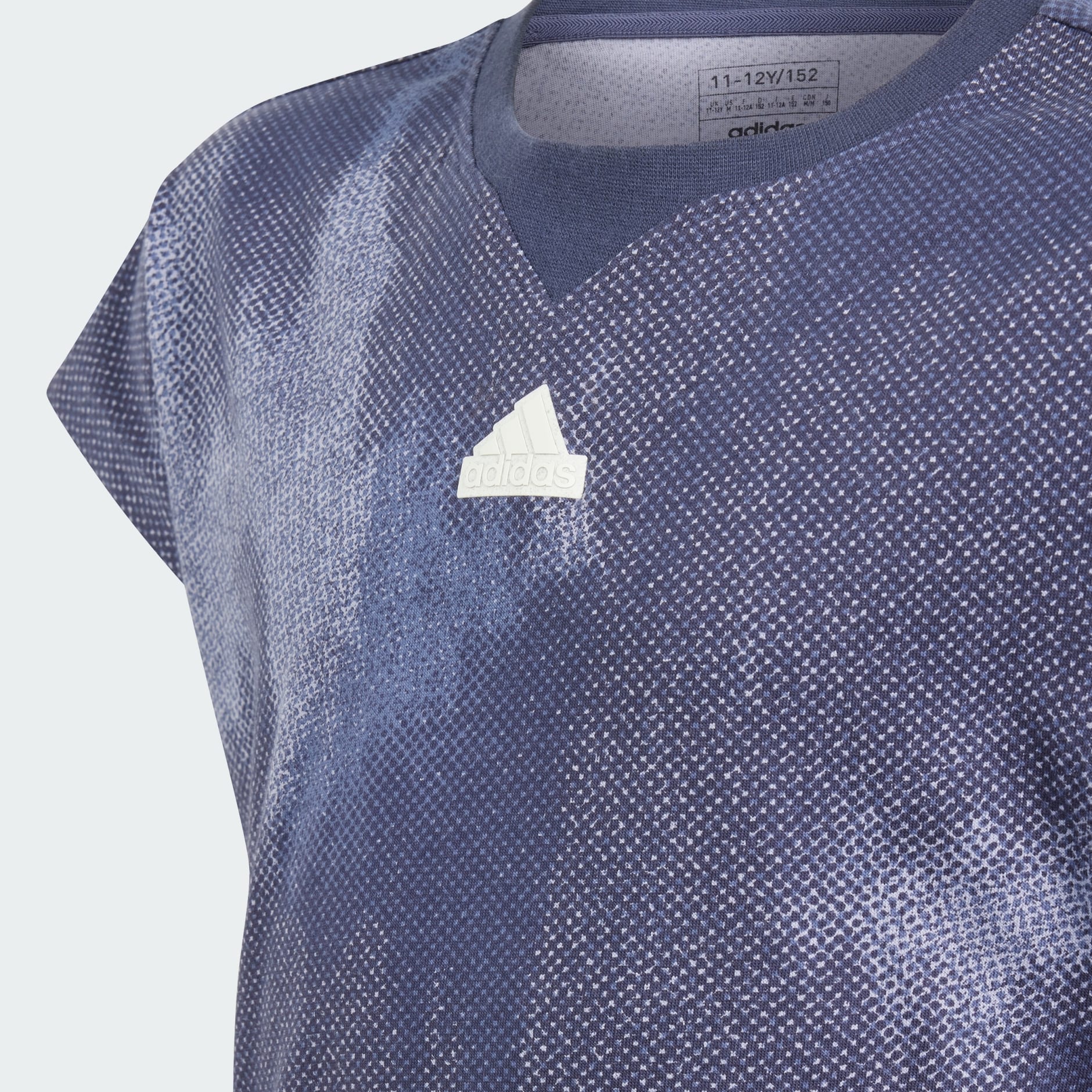 adidas Future Icons Allover Print Cotton Tee Kids - Blue | adidas LK