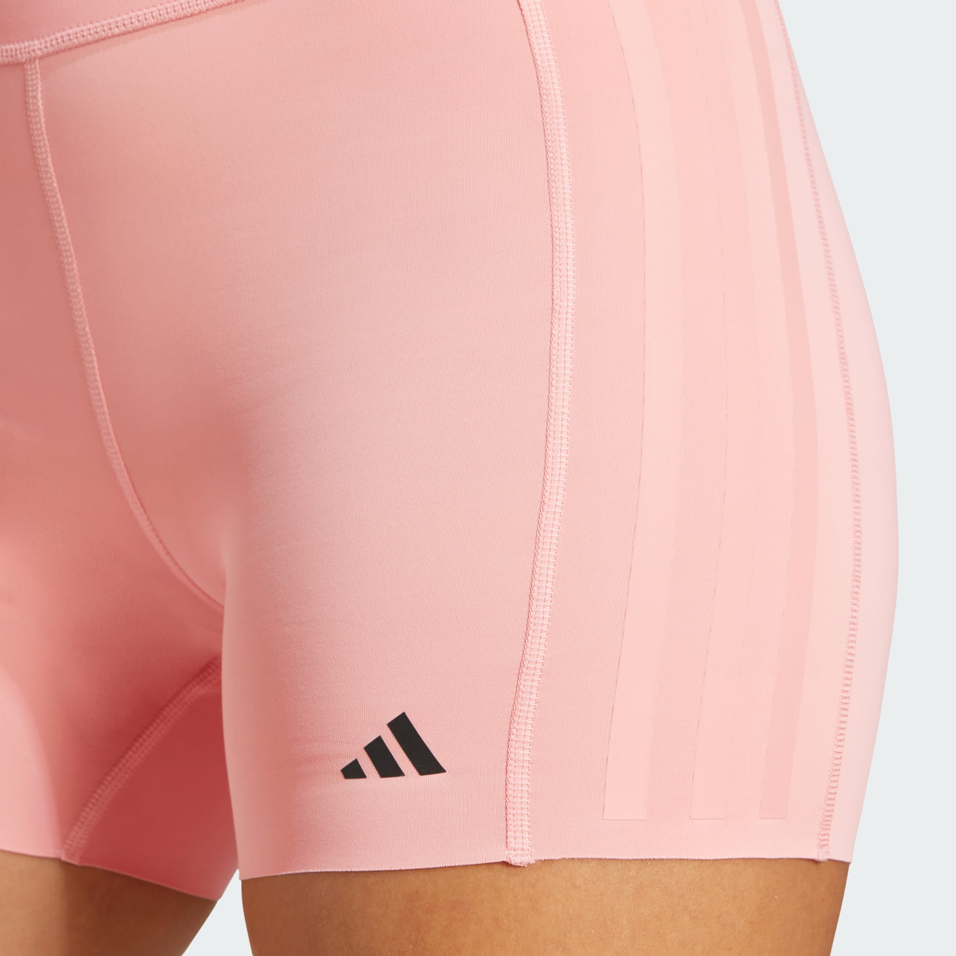 Clothing - Optime 4-Inch Raw-Cut-Hem Leggings - Pink | adidas South Africa