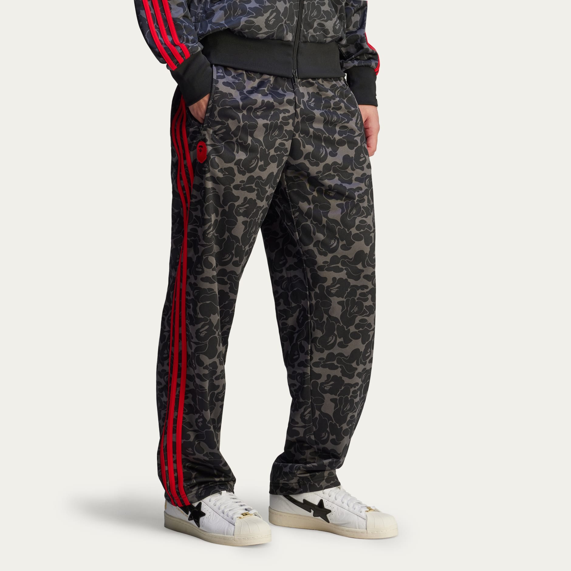 adidas BAPE Firebird Track Pants - Black | adidas UAE