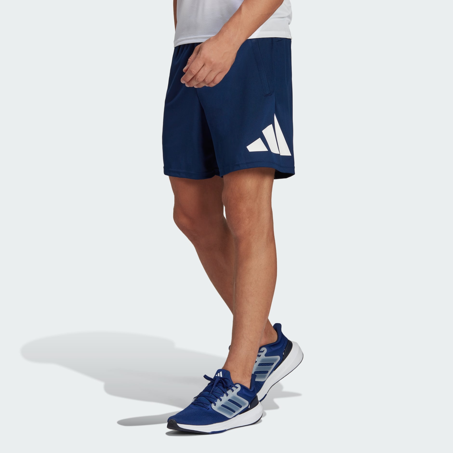 Men's Clothing - Train Essentials Logo Training Shorts - Blue | adidas Egypt