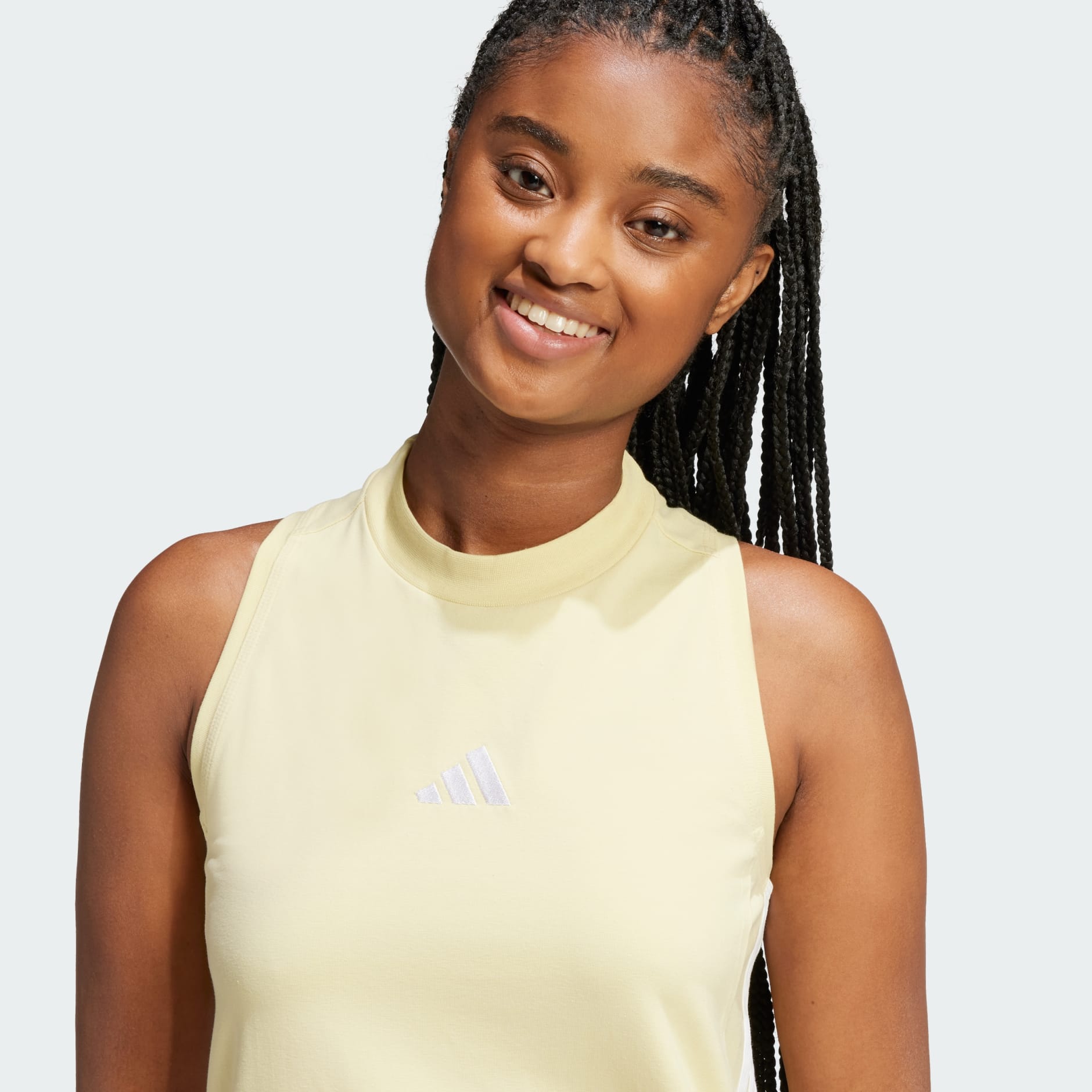 adidas Robe longue dos nageur 3 bandes Essentials - Jaune