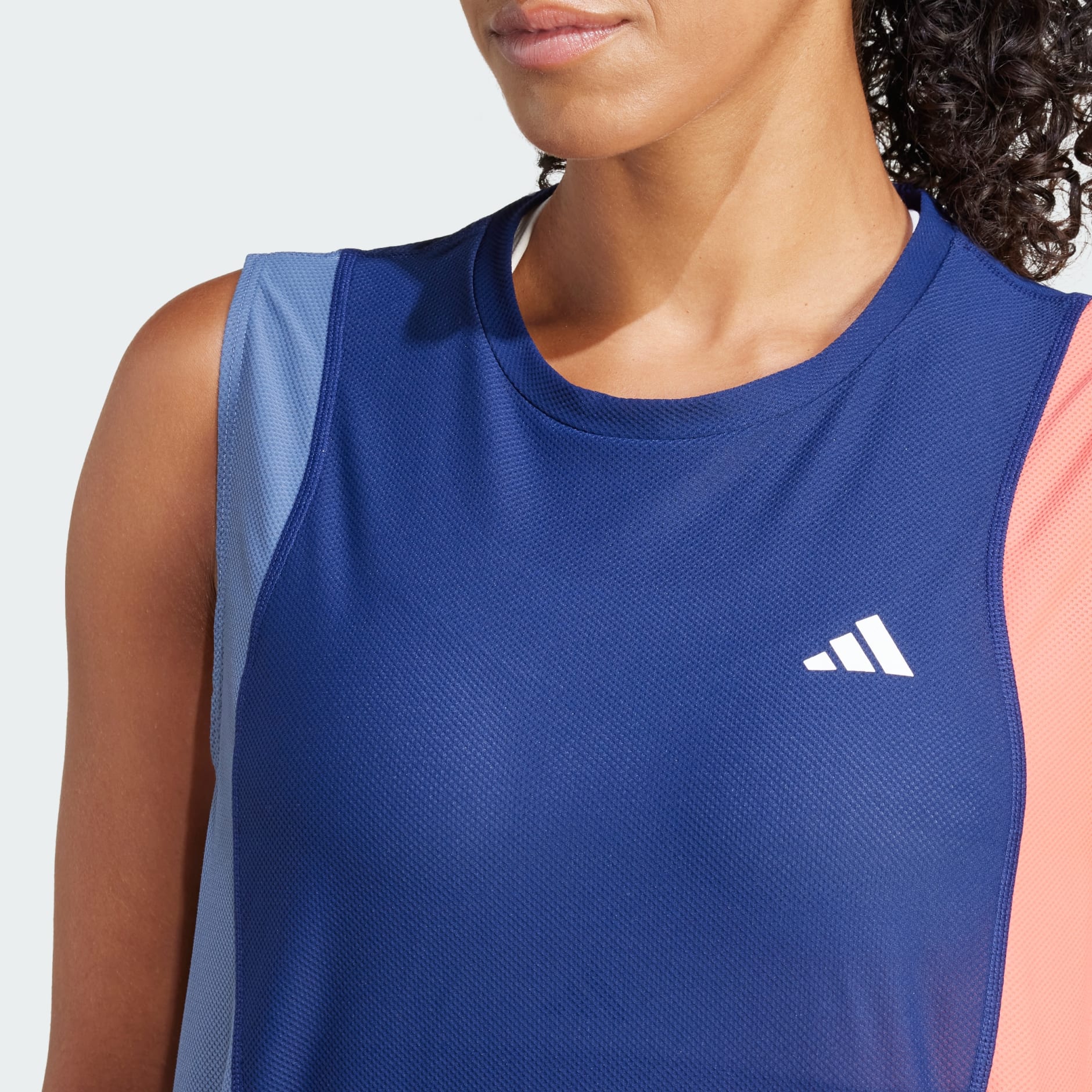 adidas Own the Run Colorblock Tank Top - Blue | adidas GH