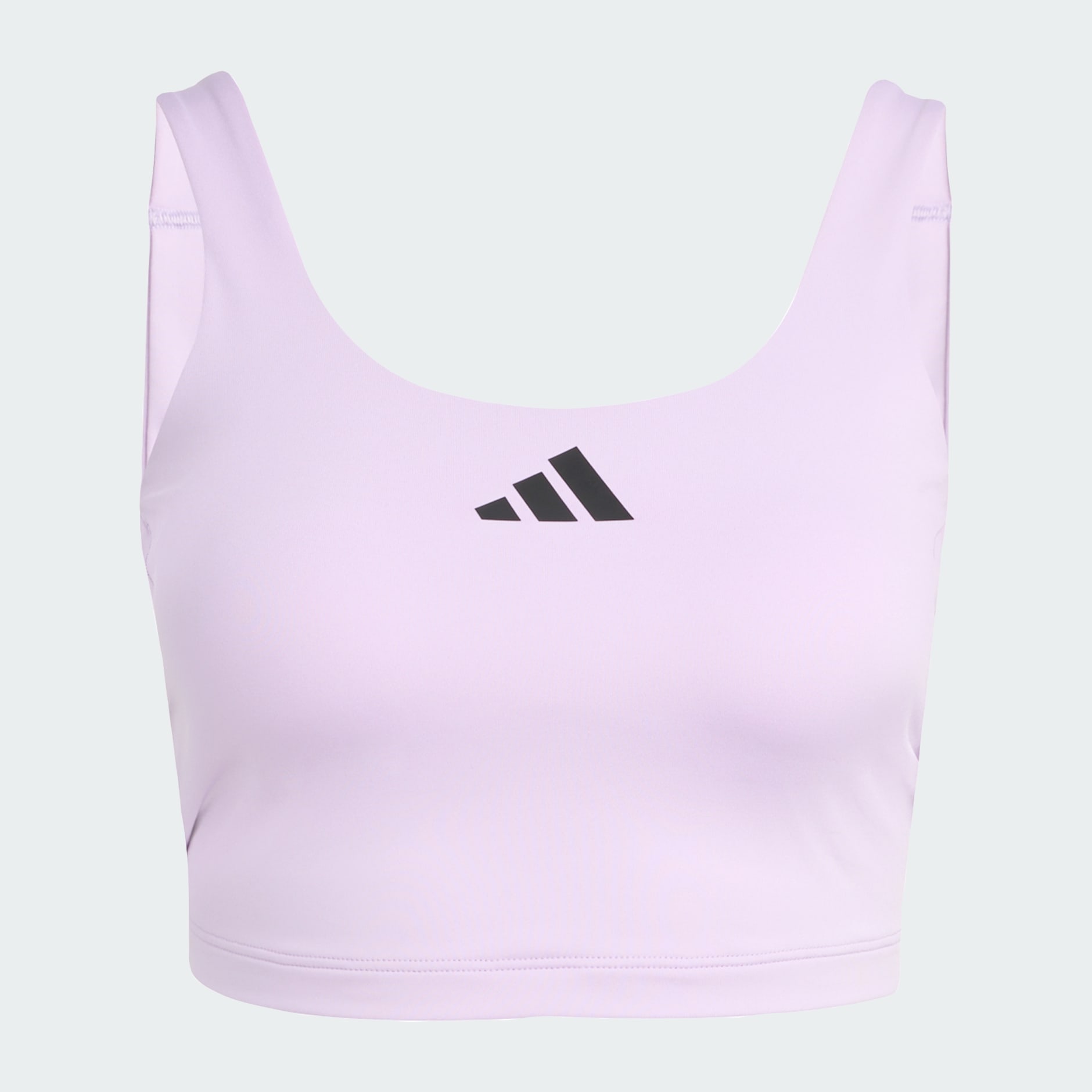 Clothing - Power Light Support Bra Tank - Purple | adidas South Africa