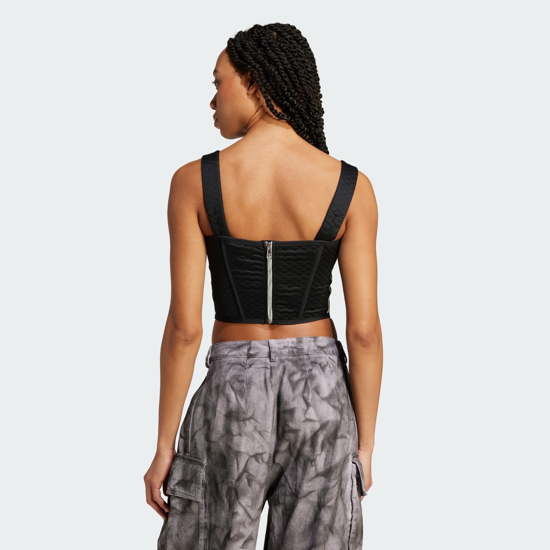 adidas Premium Corset Top - Turquoise | adidas UAE