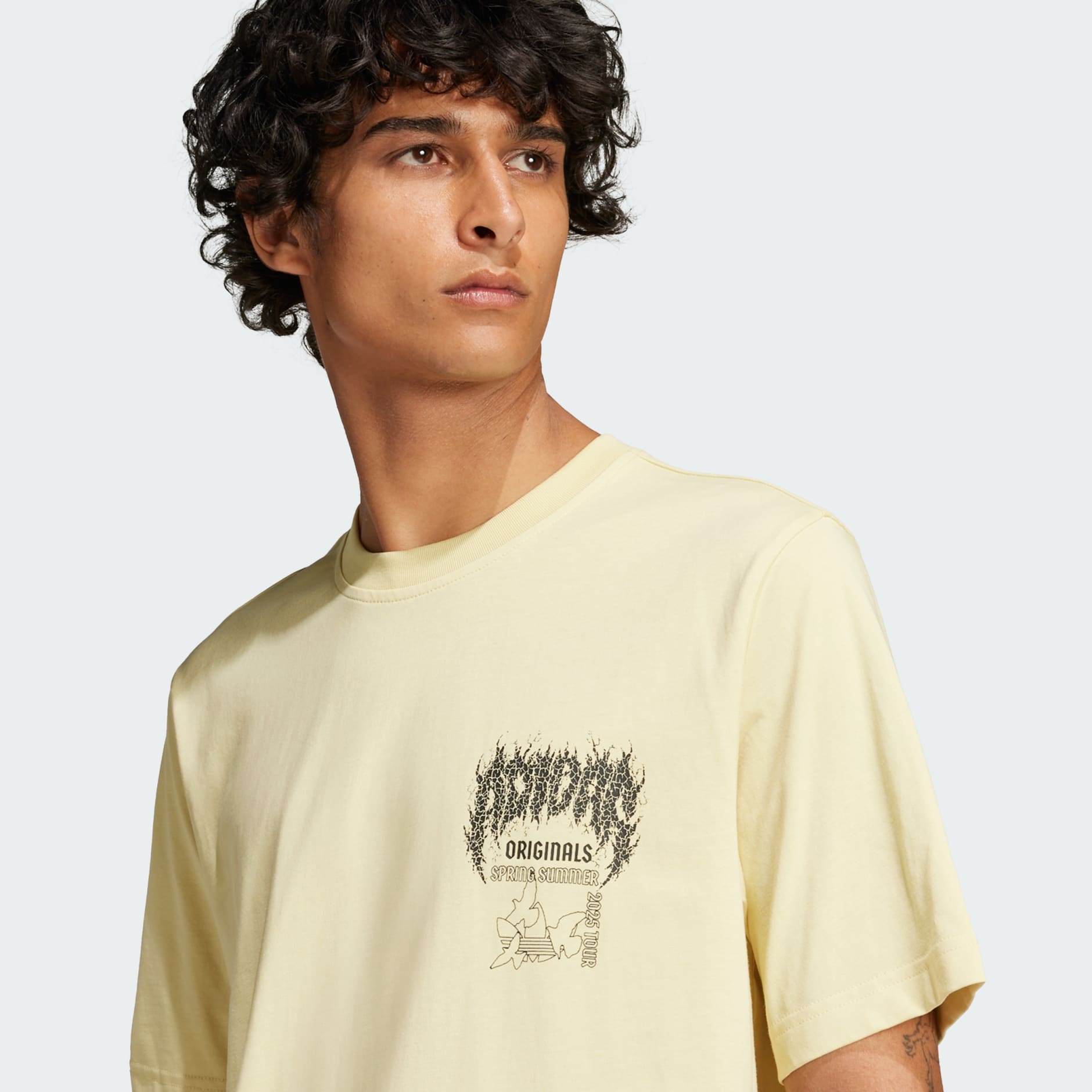 Men's Clothing - Trefoil Series Fashion Elevated Tee - Yellow | adidas ...