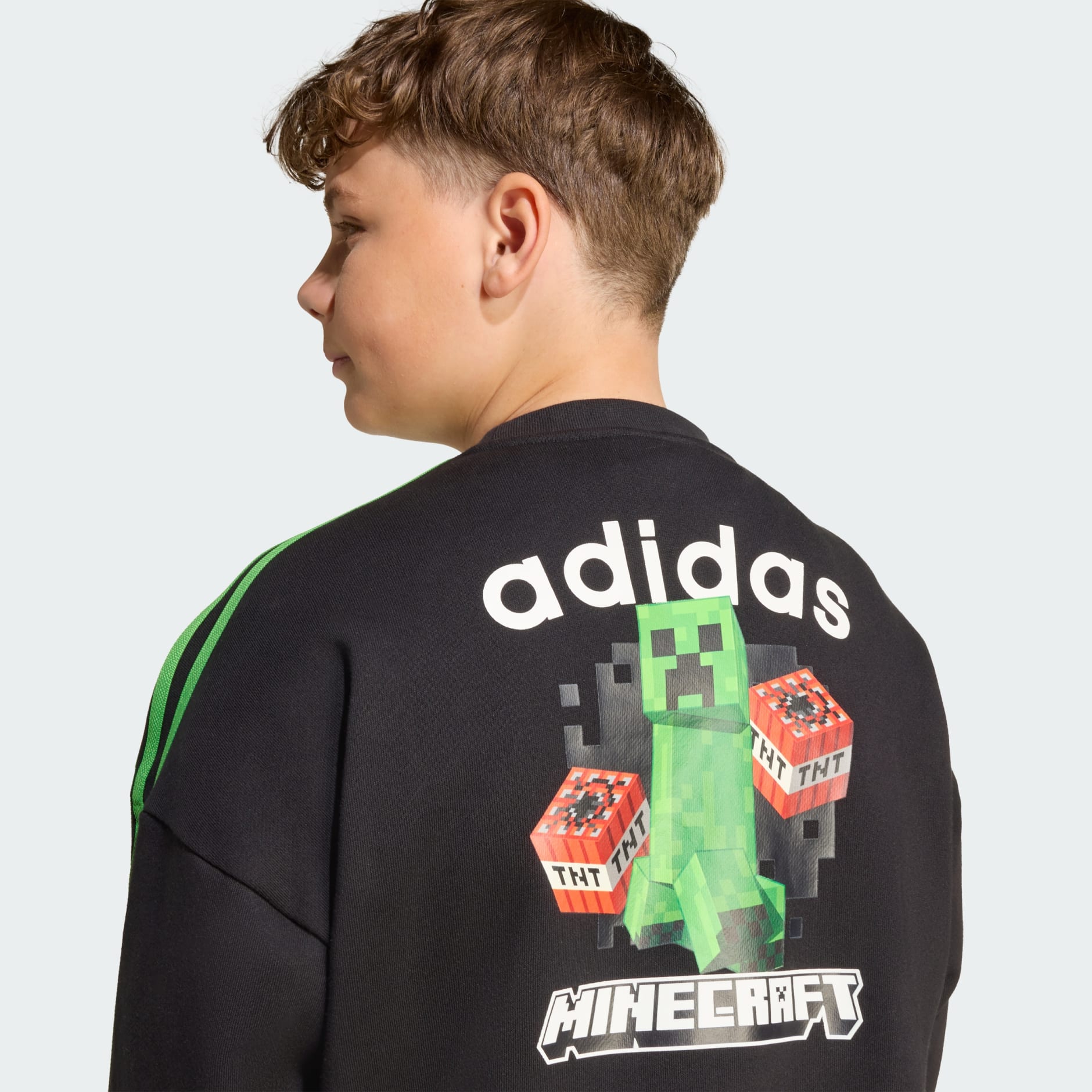 Clothing - Adidas Minecraft Crew Kids - Black | adidas South Africa