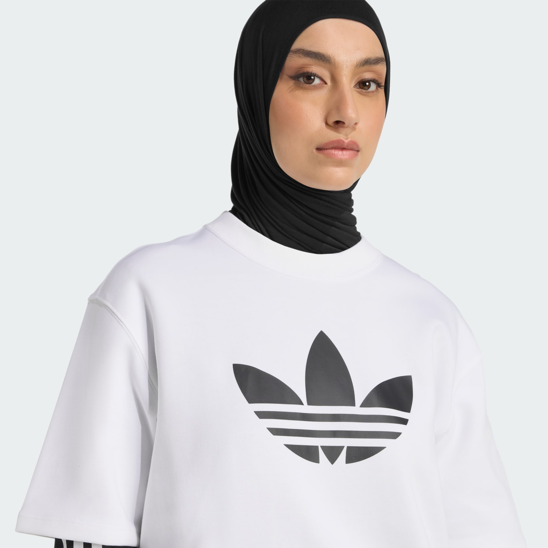 Clothing - ADICOLOR SPACER OVERSIZED TREFOIL TEE - White | adidas South ...