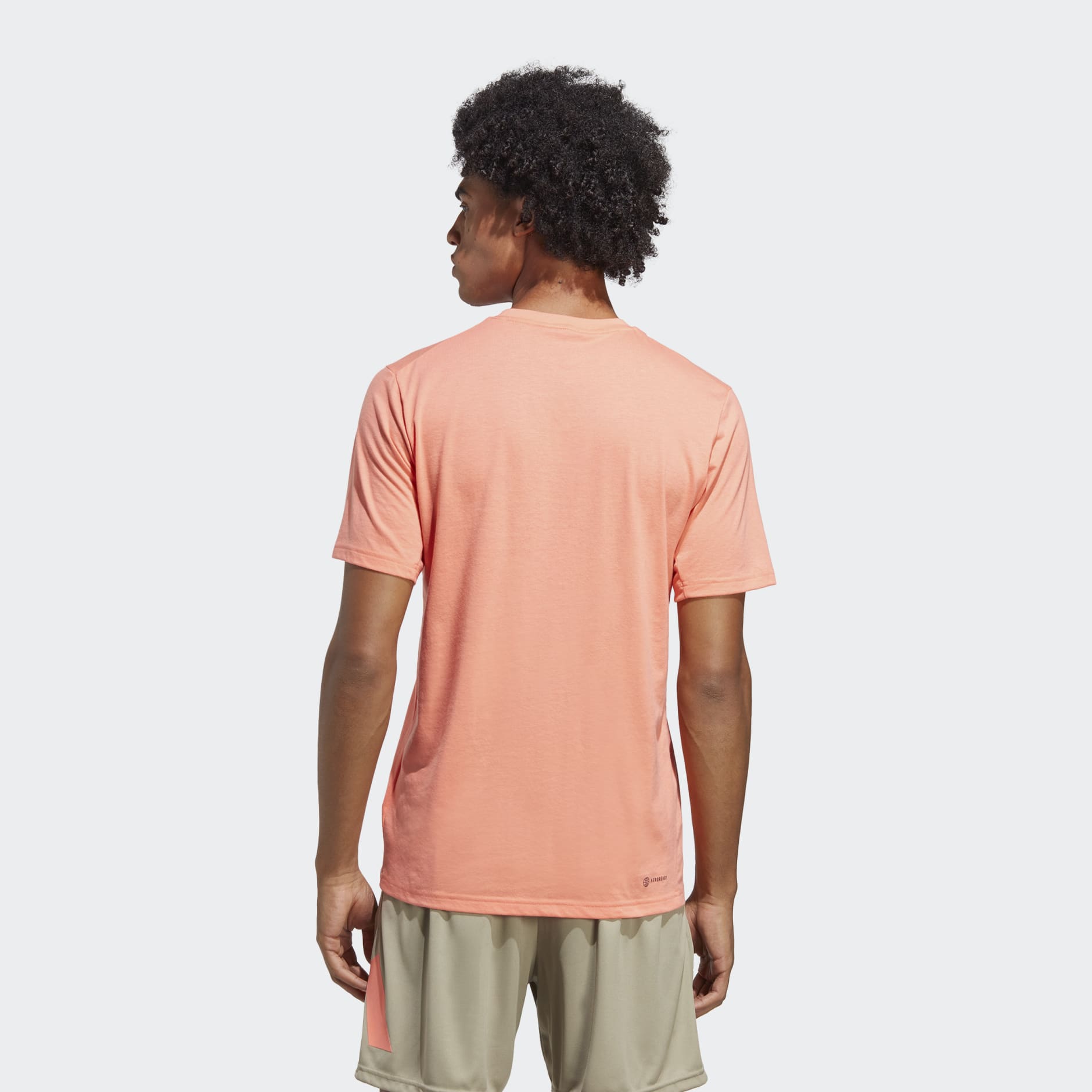 adidas Train Essentials Feelready Logo Training Tee - Orange | adidas KE