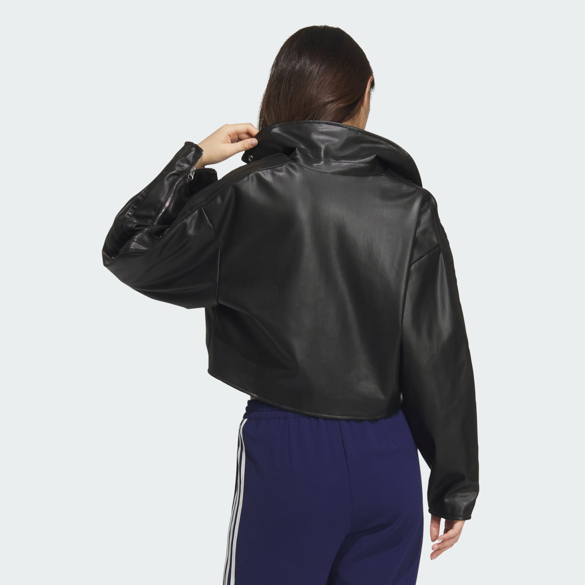 Polyurethane Biker Jacket - Black | adidas Hong Kong