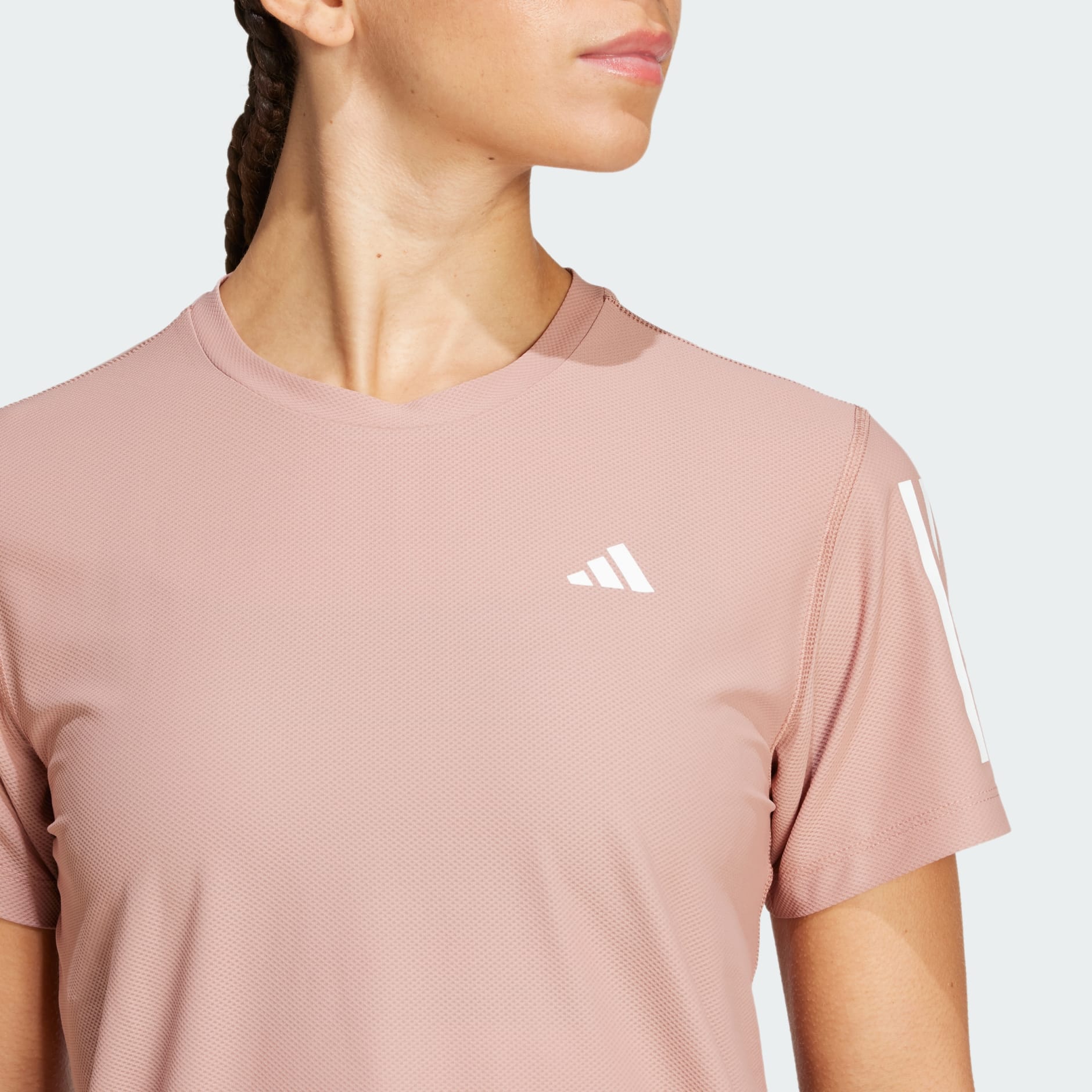 CLOTHING - Own The Run Tee - Pink | adidas Oman CLOTHING - Own The Run Tee - Pink | adidas Oman