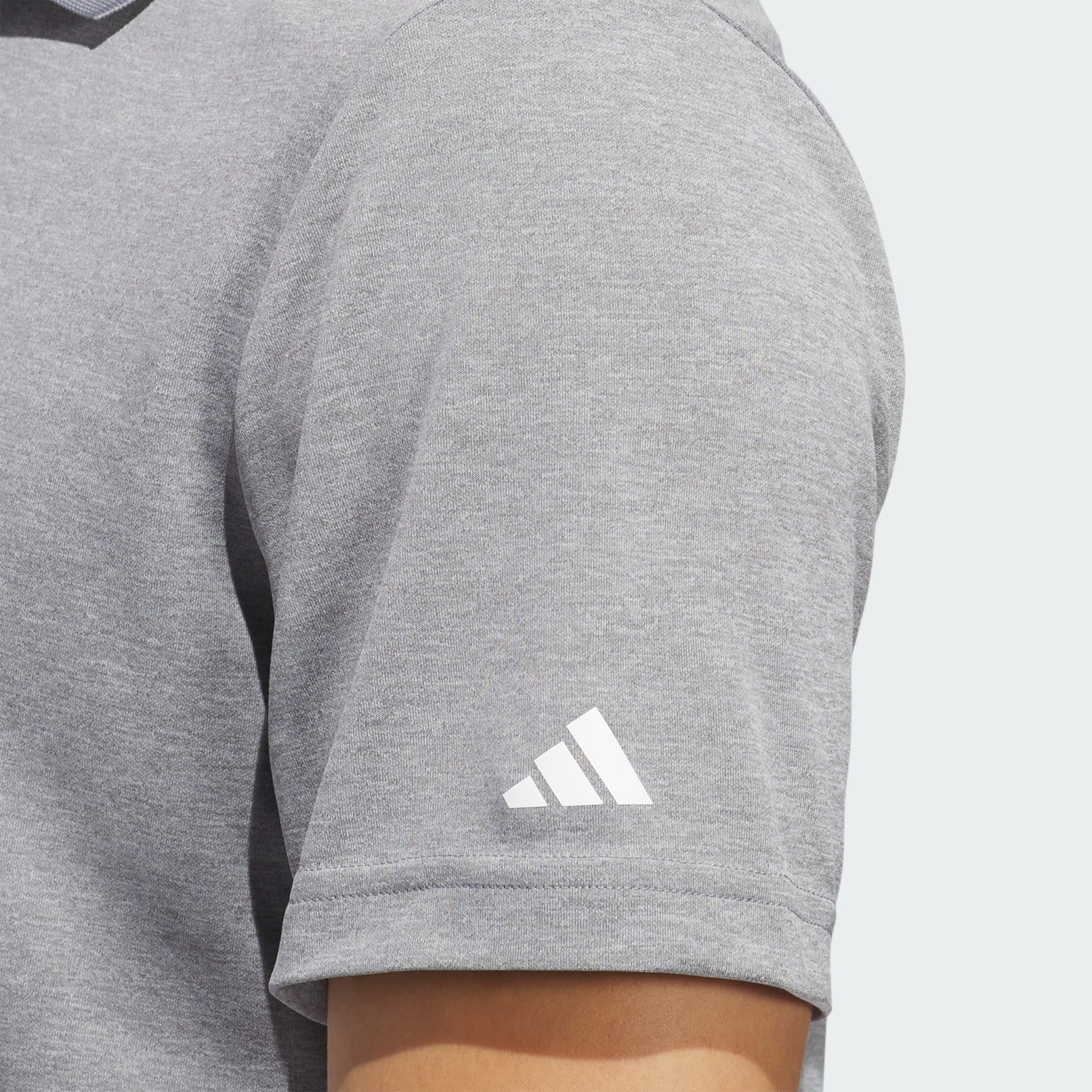 adidas Adi Performance Heathered Polo Shirt - Grey | adidas UAE