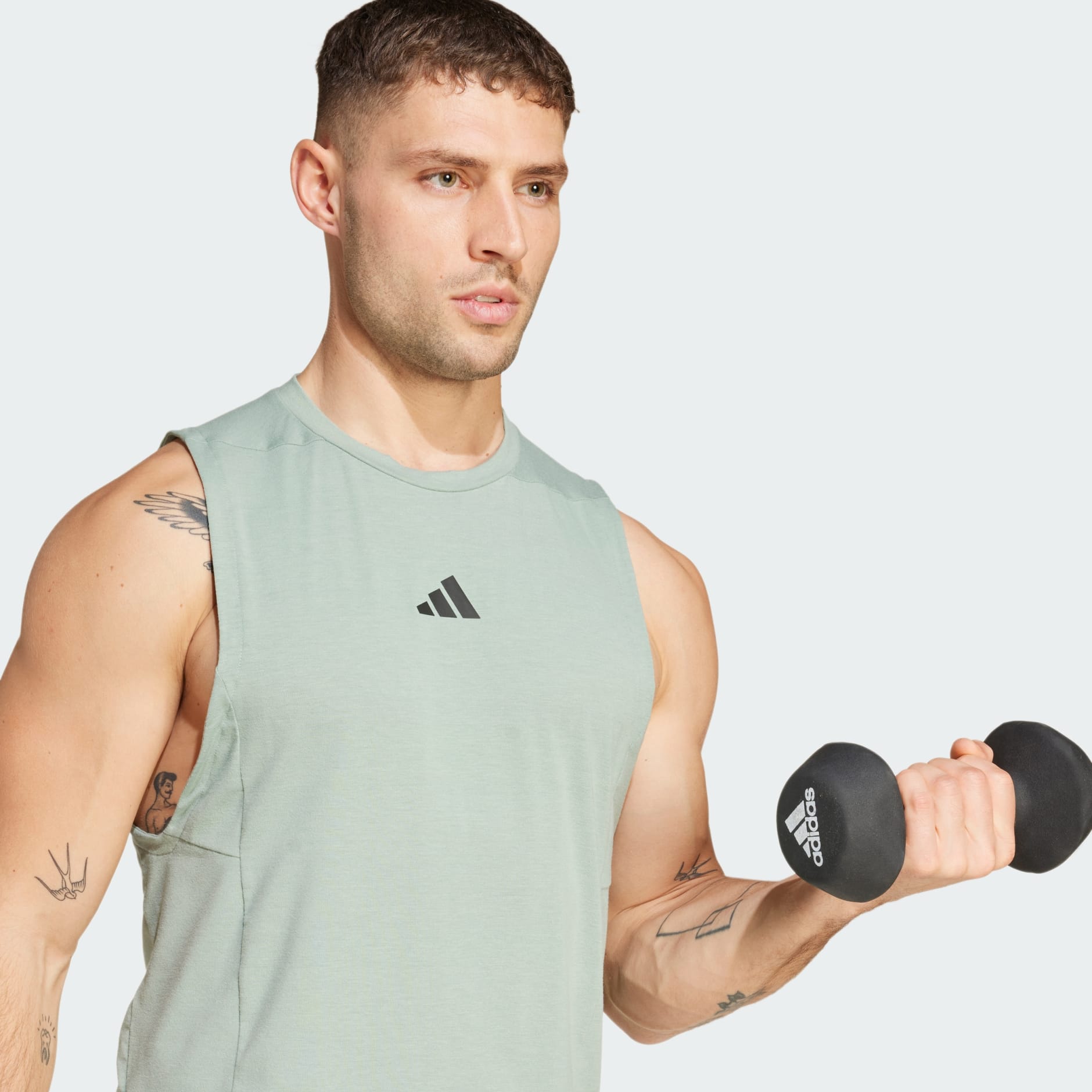 Clothing - Designed for Training Workout Tank Top - Green | adidas ...