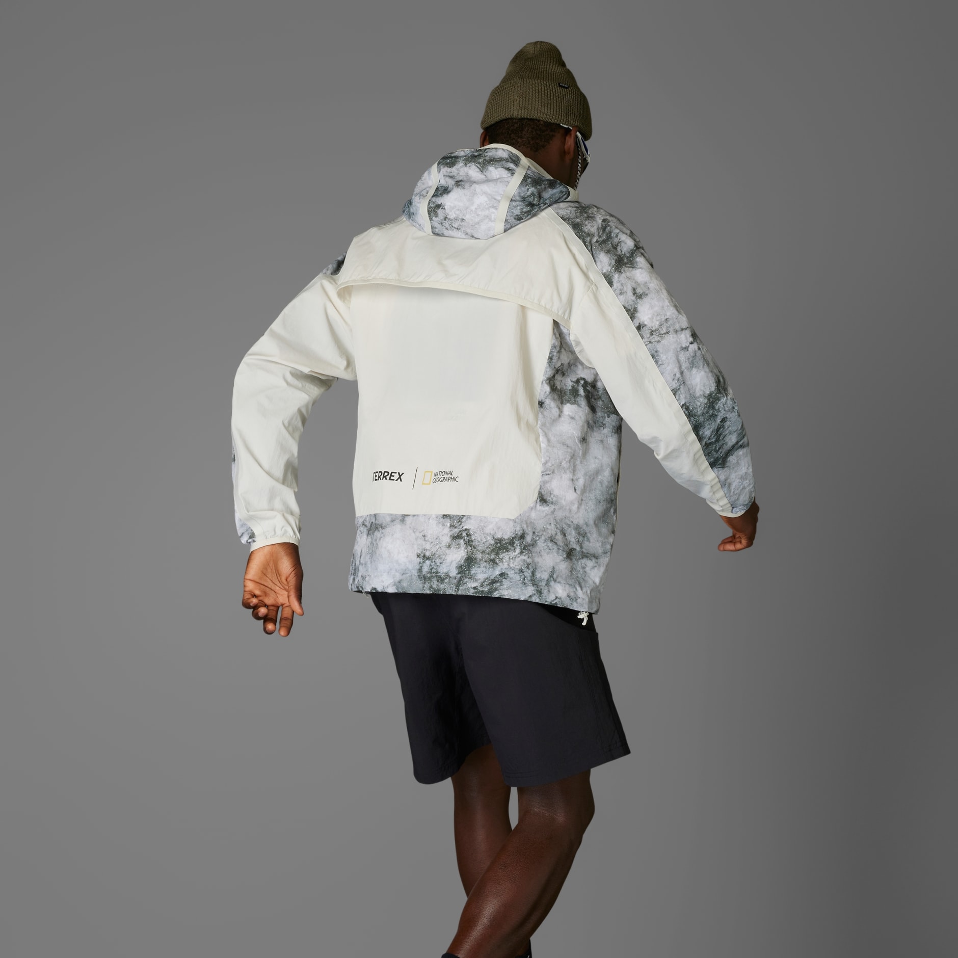 adidas adidas National Geographic WIND.RDY Jacket - Grey | adidas UAE