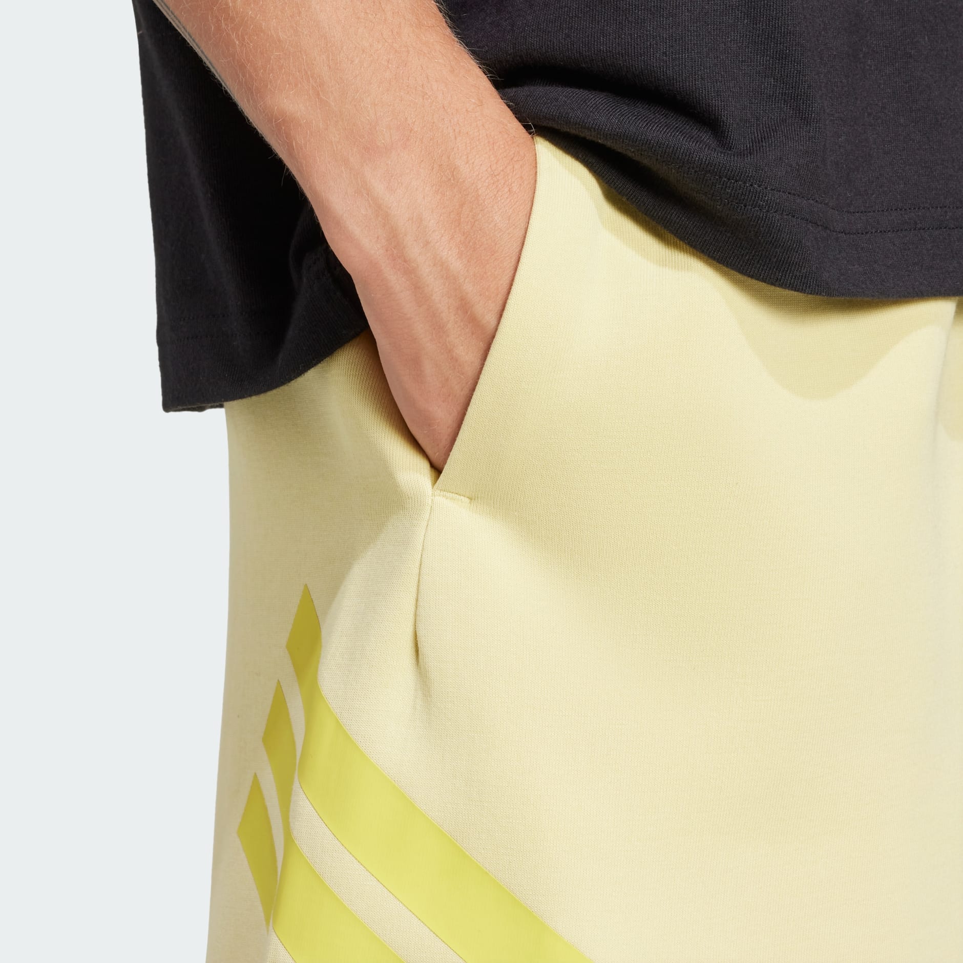 adidas Short 3 bandes Future Icons - Jaune