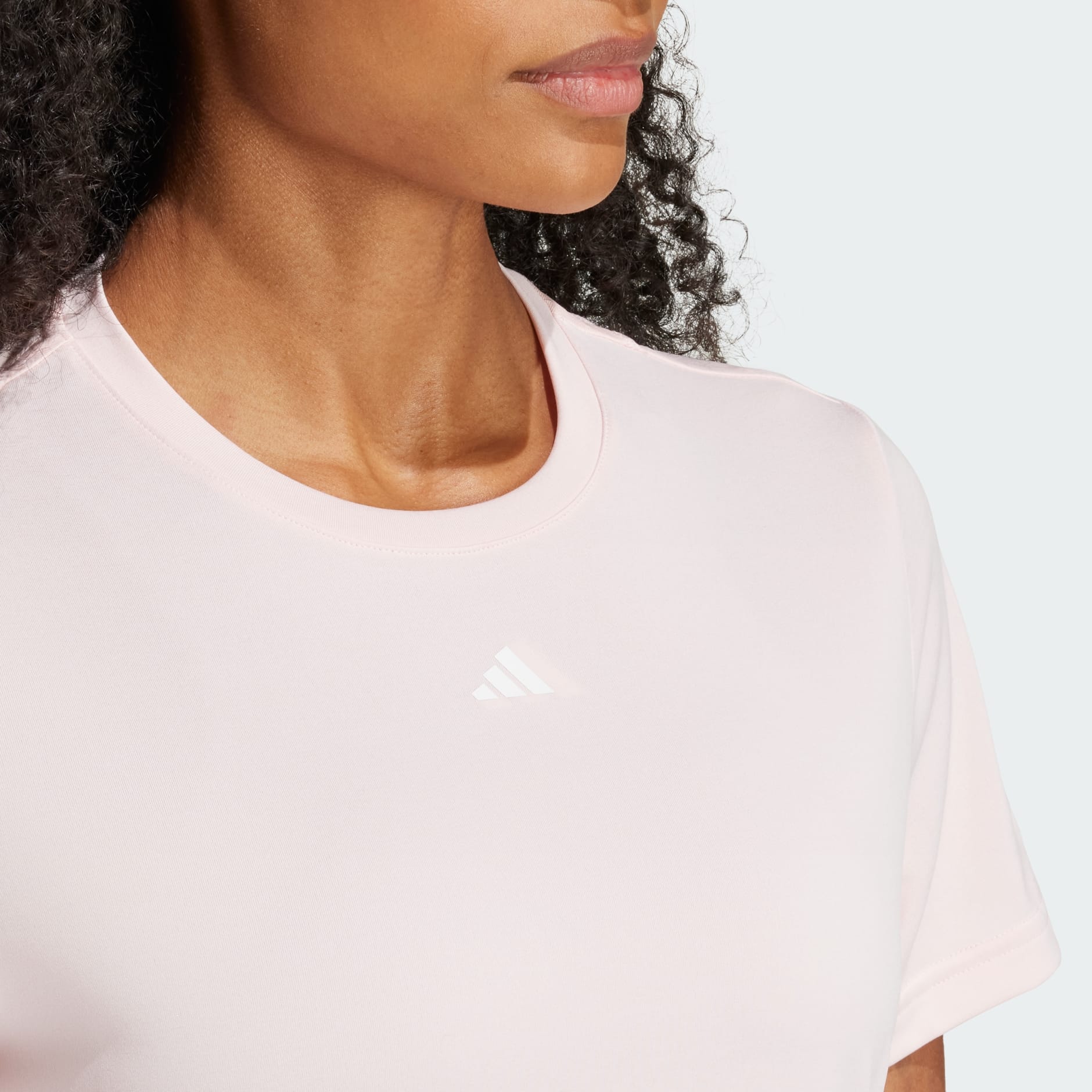Women's Clothing - Designed for Training Tee - Pink | adidas Saudi Arabia