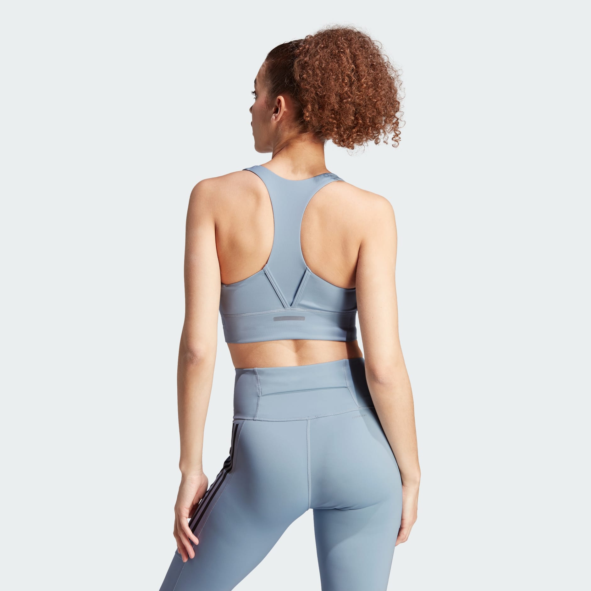 adidas Run Pocket Medium-Support Bra - Blue | adidas UAE