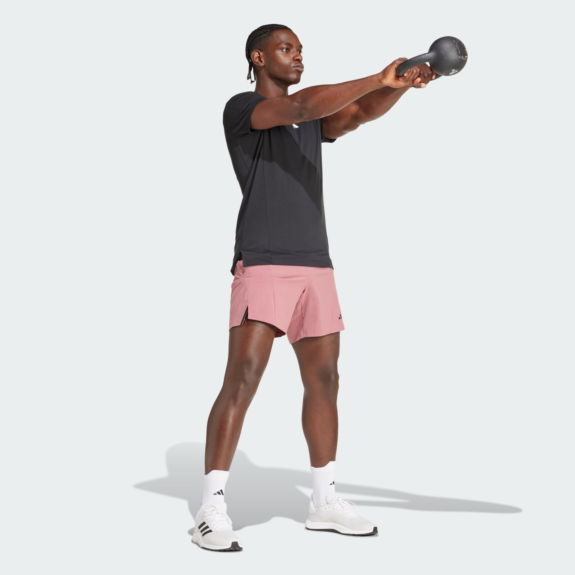 adidas Designed for Training Mélange Shorts - Pink | adidas UAE