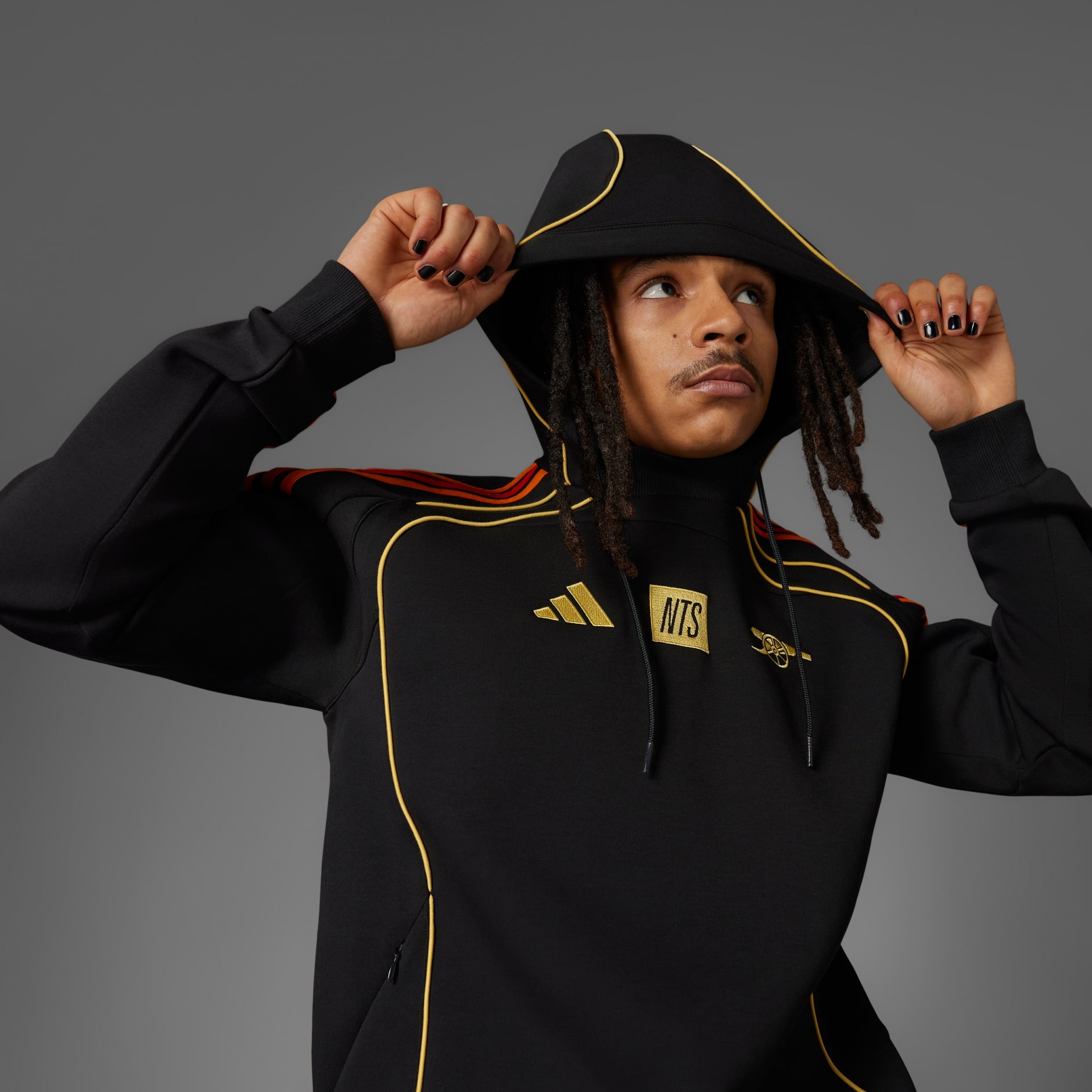 Clothing - Arsenal x NTS UBP Doubleknit Hoodie - Black | adidas South ...