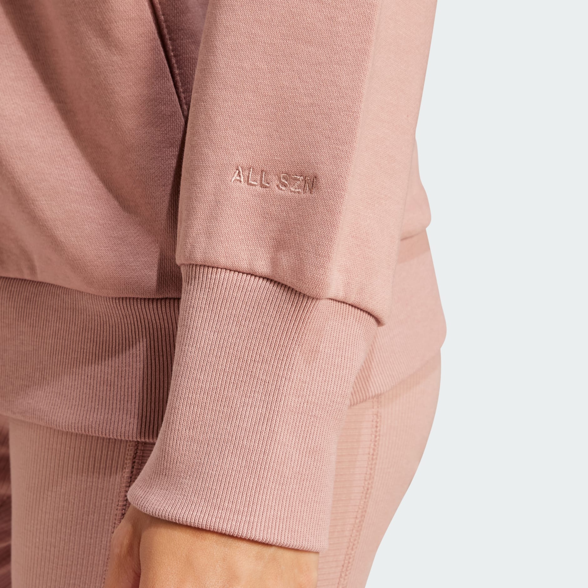 adidas Veste à capuche entièrement zippée molleton ALL SZN - Rose ...