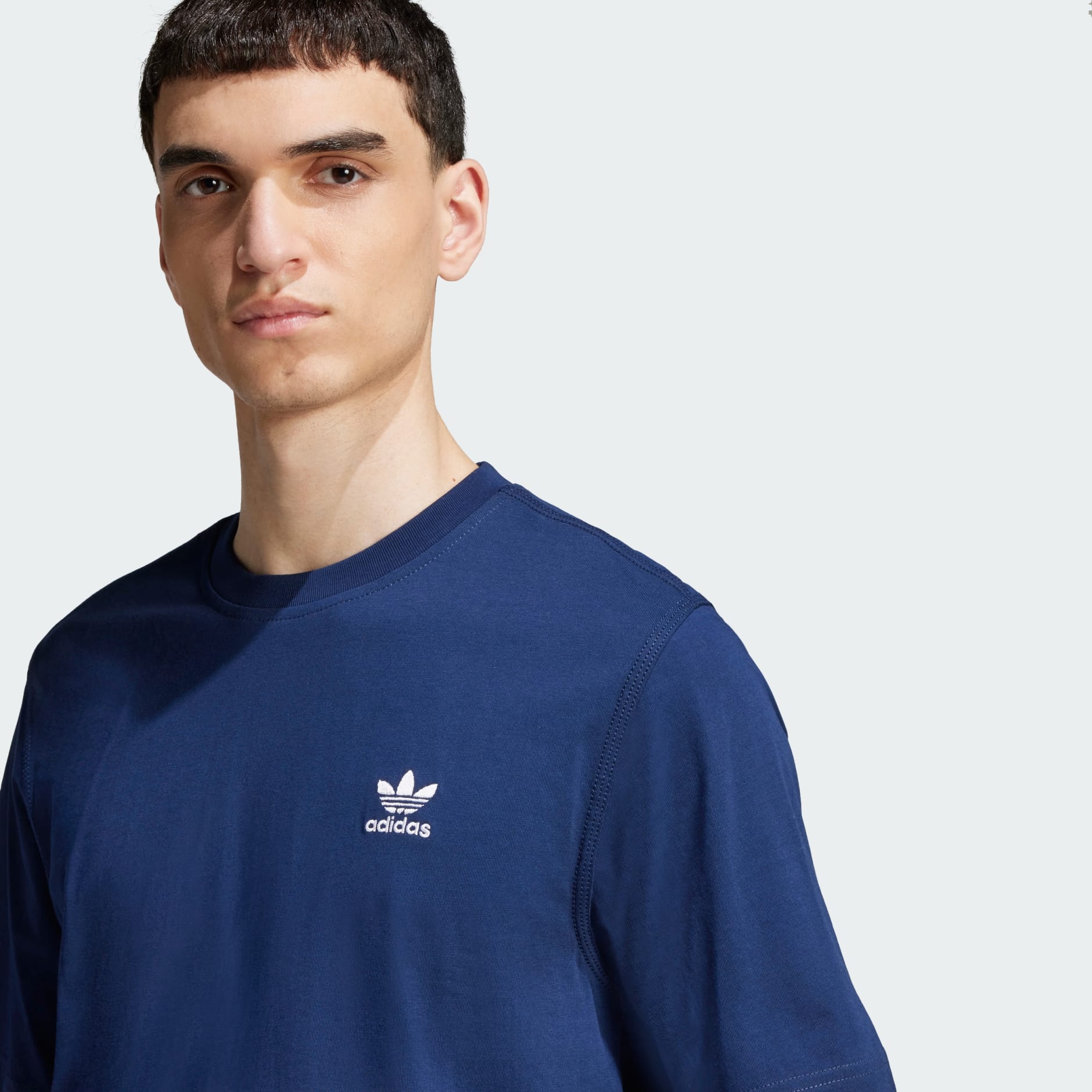 adidas Trefoil Essentials Tee - Blue | adidas UAE