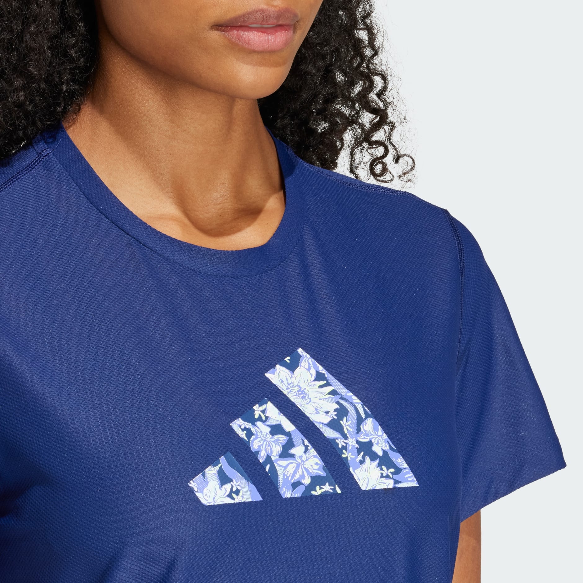 Clothing - Running Supernatural Flora Graphic Tee - Blue | adidas South ...