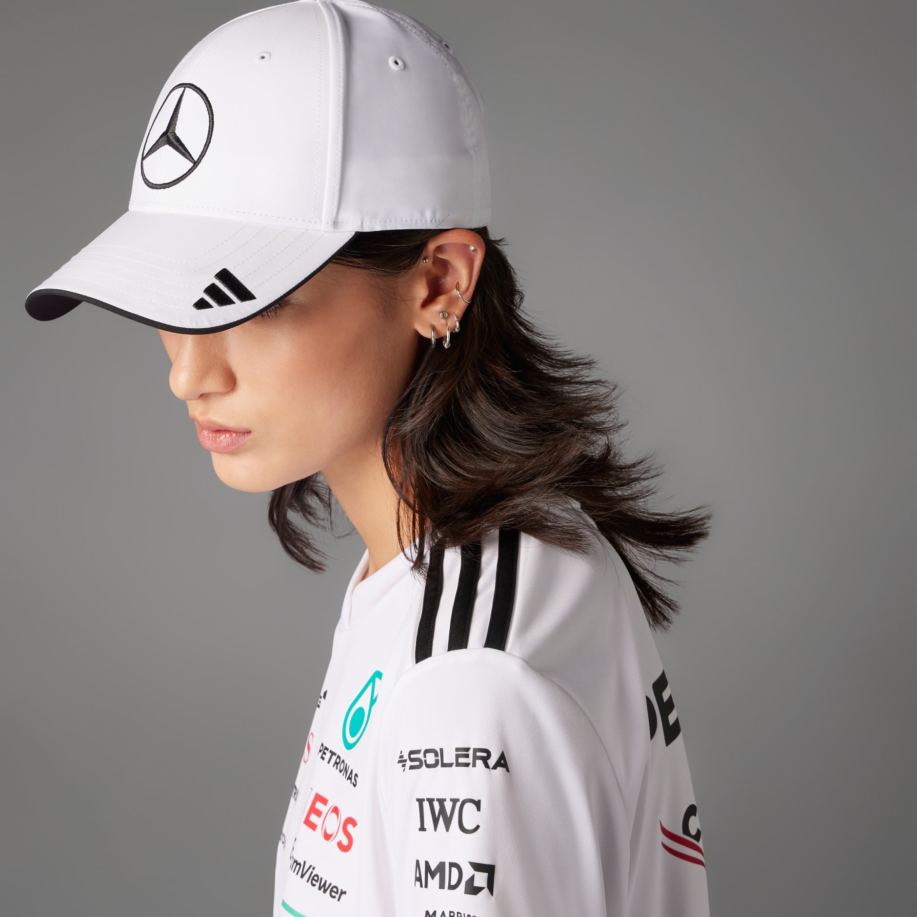 MERCEDES - AMG PETRONAS FORMULA ONE TEAM DRIVER CAP - White | adidas ...