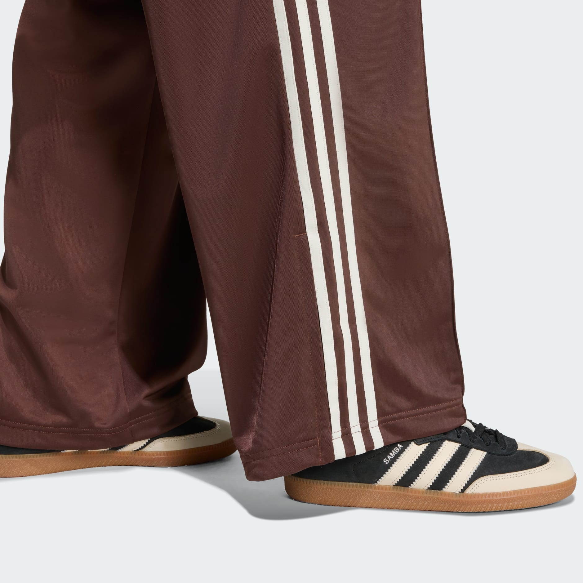 adidas Pantaloni de trening largi Adicolor Classic Firebird - Brown ...