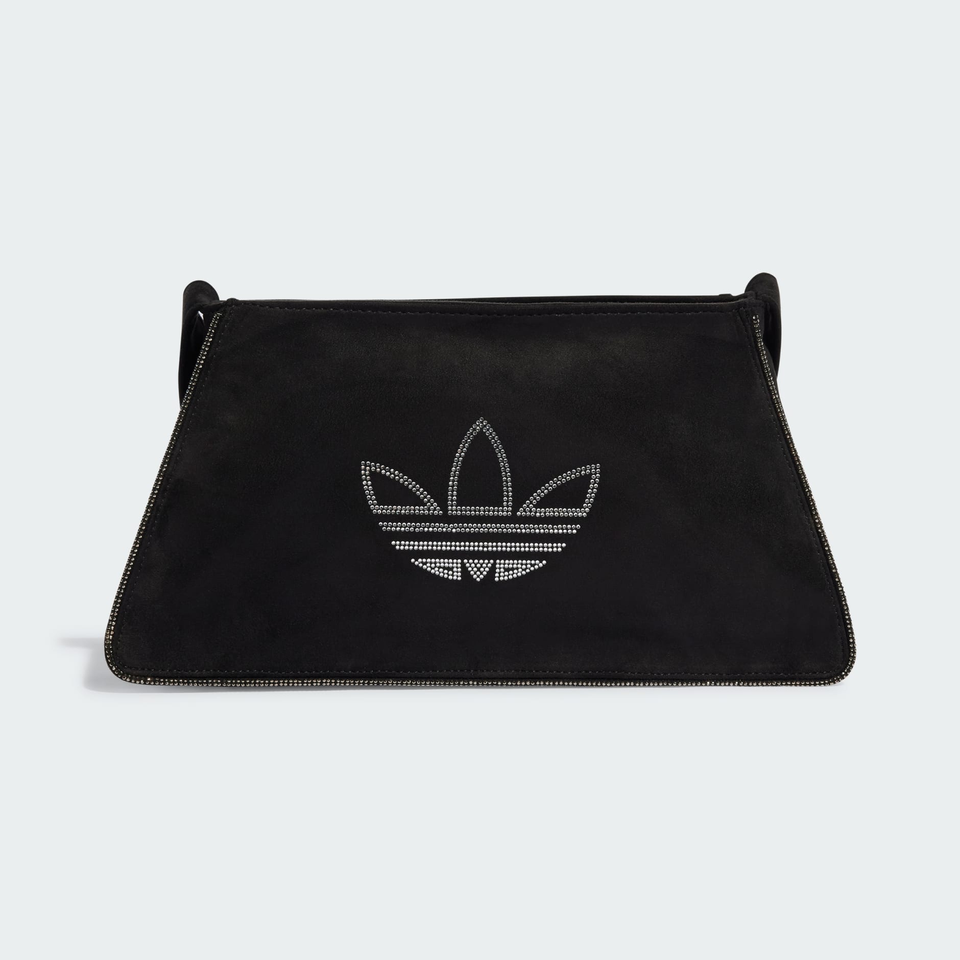 Rhinestones Fake Suede Shoulder Bag - Black | adidas Hong Kong
