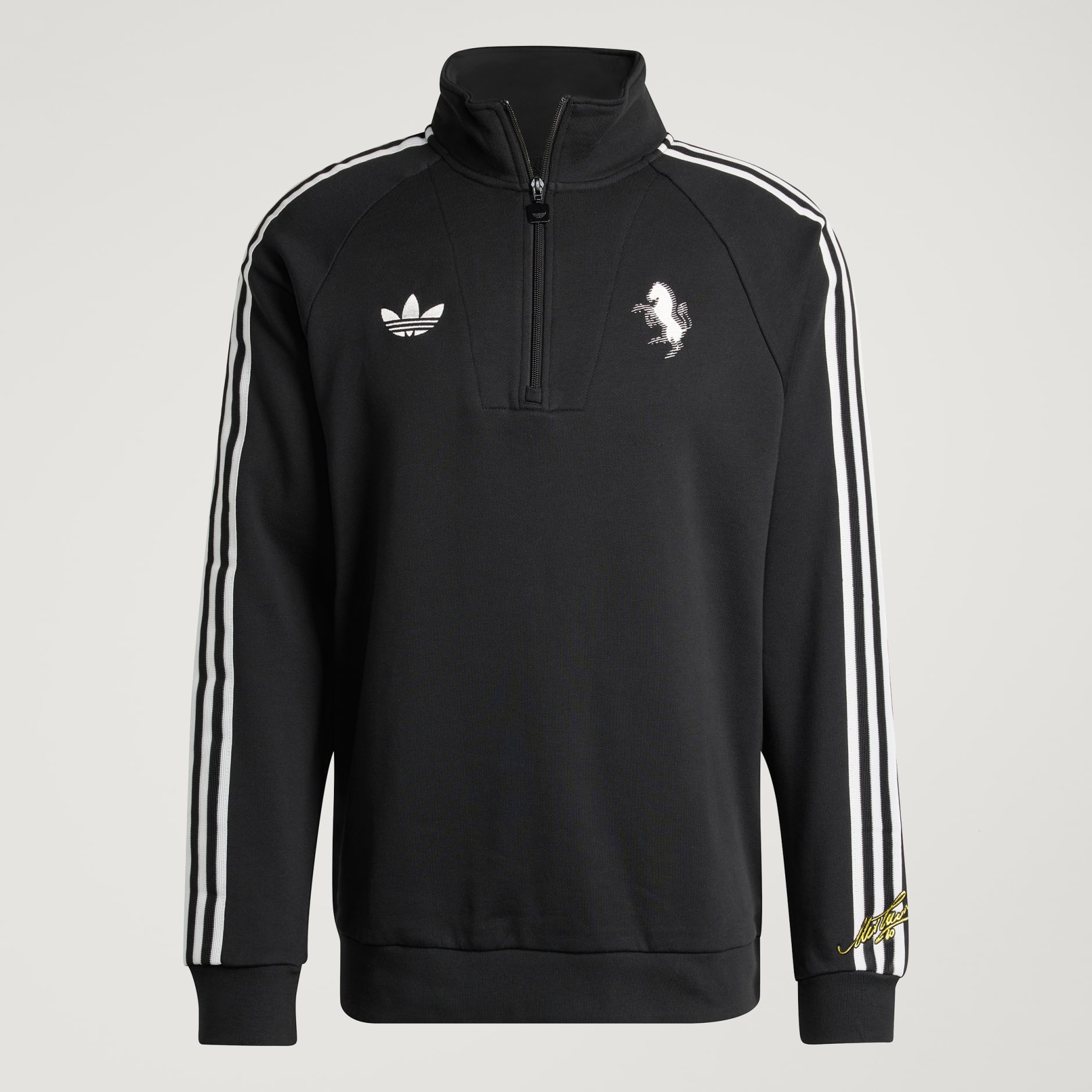 adidas Bluză FC Juventus Originals Half Zip - Black | adidas Romania