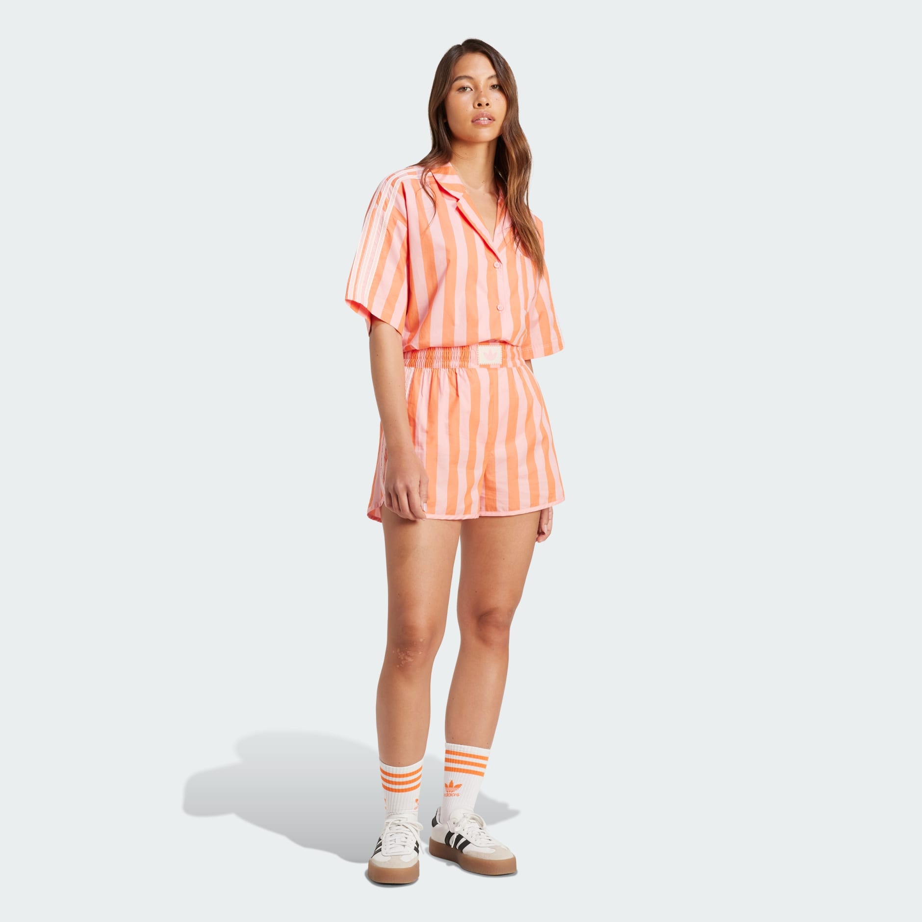 adidas Originals Summer Glow Resort 裇衫 - 粉紅色 | adidas香港官方網上商店