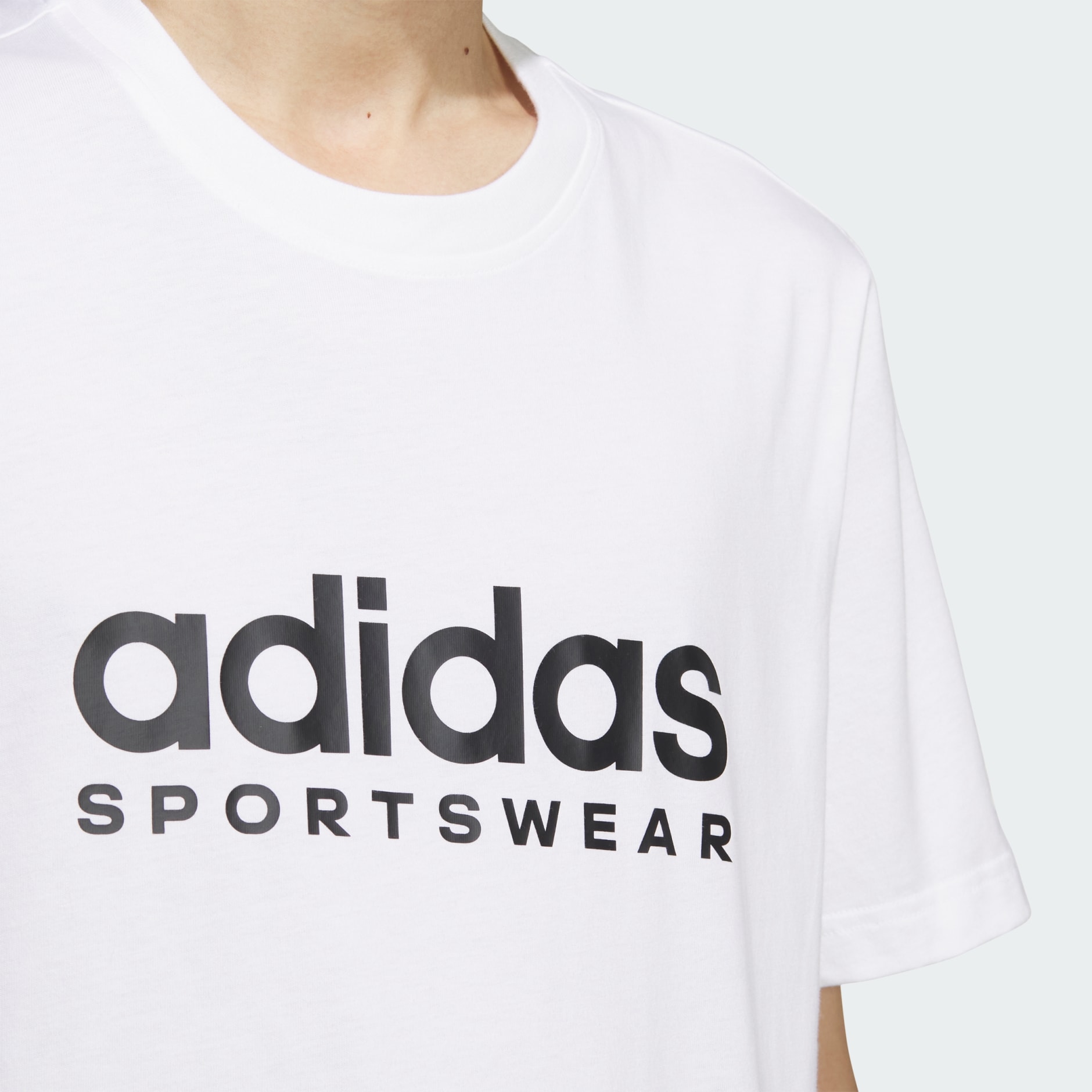 Big Linear Logo Tee - White | adidas Hong Kong